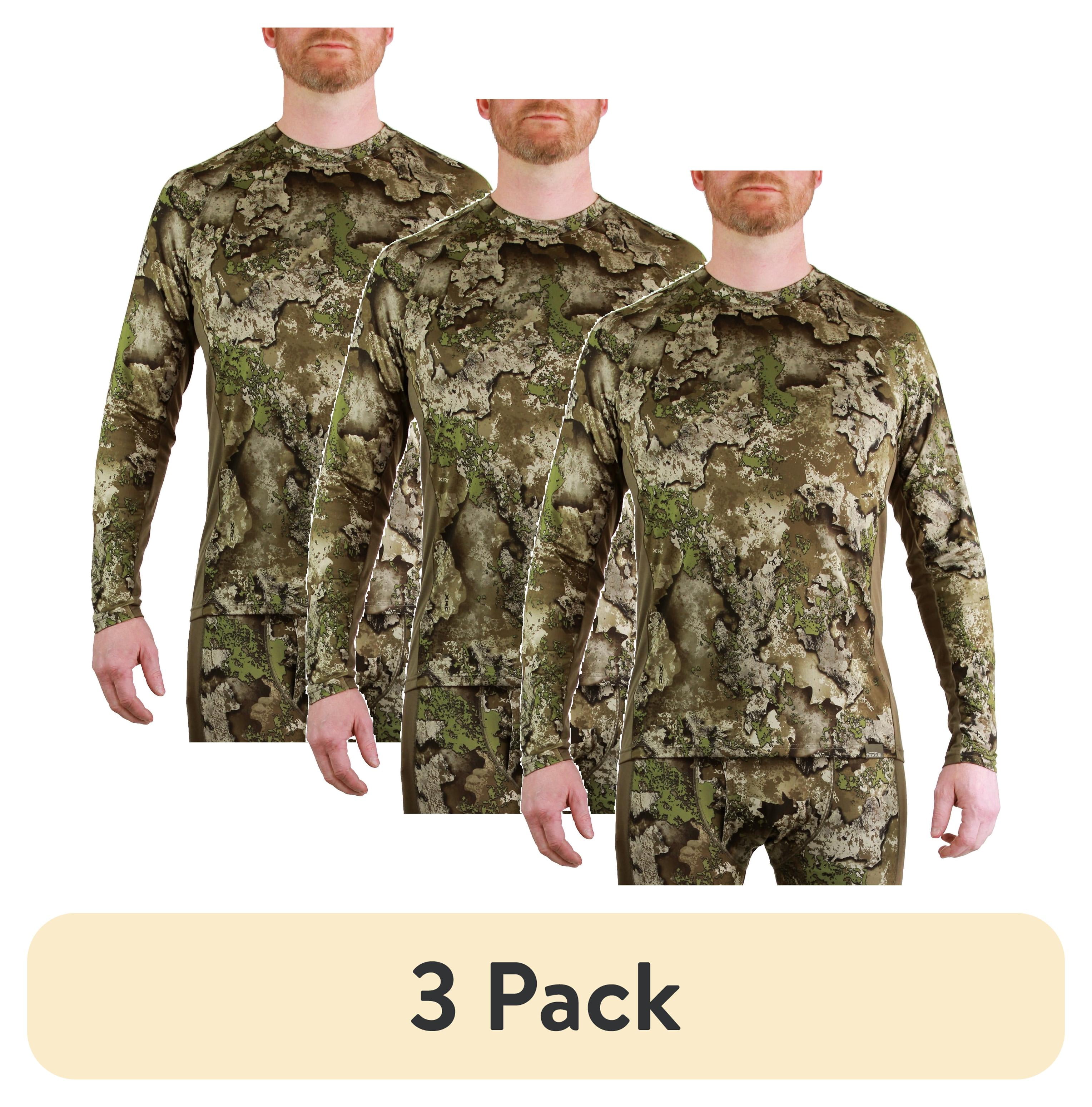 (3 pack) Tekari SilverTec Men’s Baselayer Long Sleeve Hunting Shirt ...