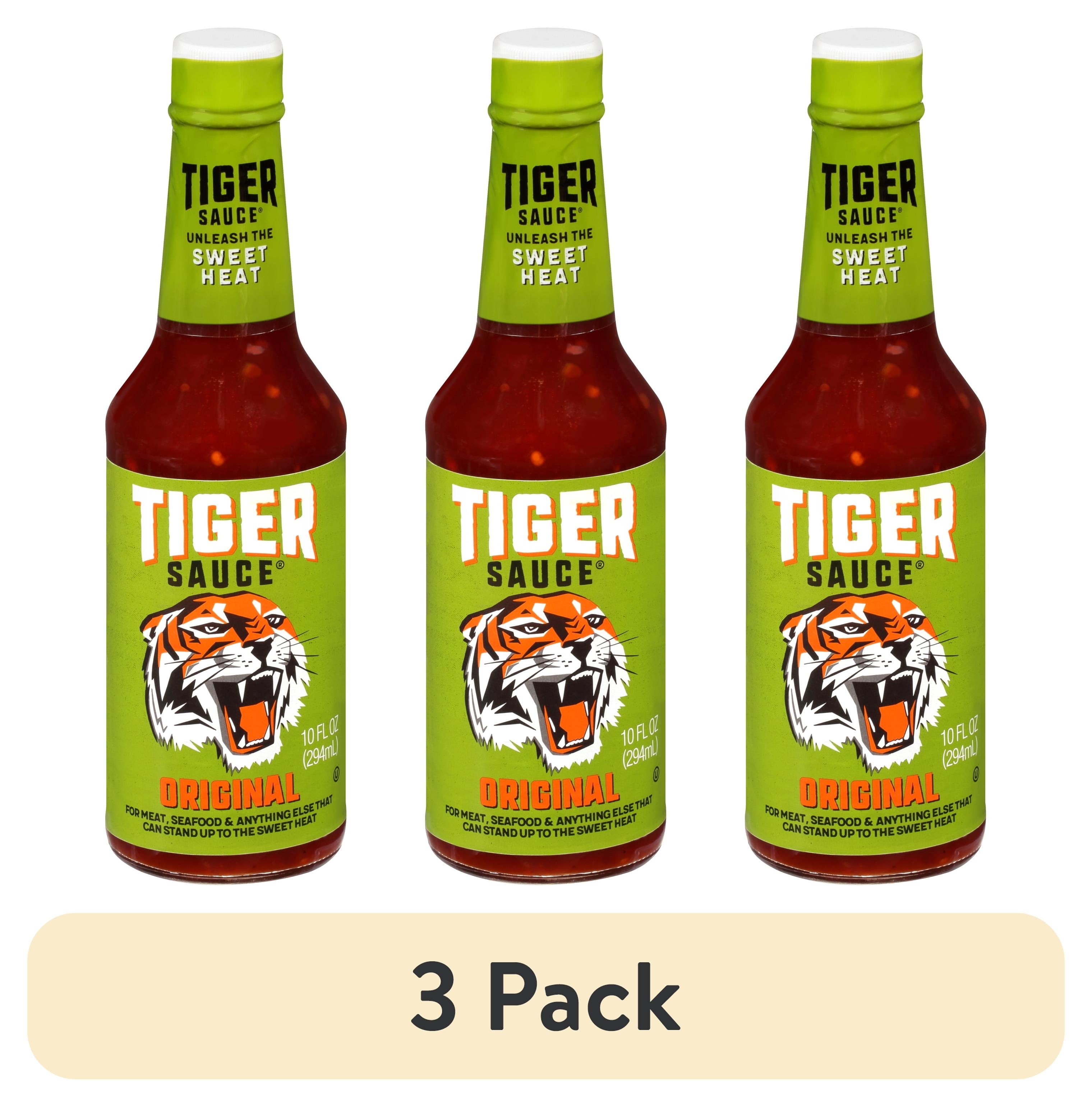(3 pack) Try Me Tiger Sauce Original Hot Sauce, 10 fl oz Bottle ...