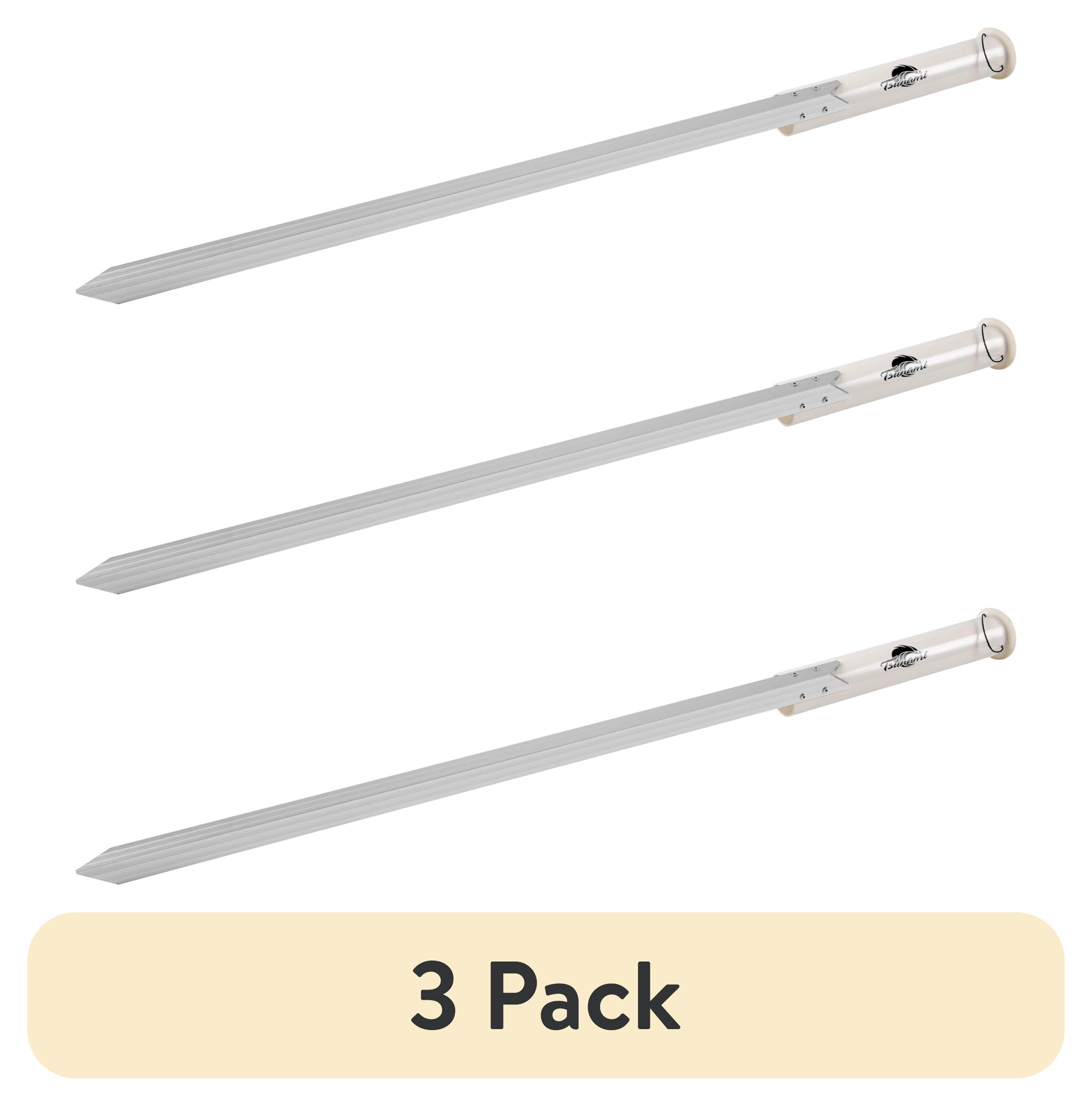 (3 pack) Tsunami 42" Aluminum and PVC Sand Spike - Walmart.com