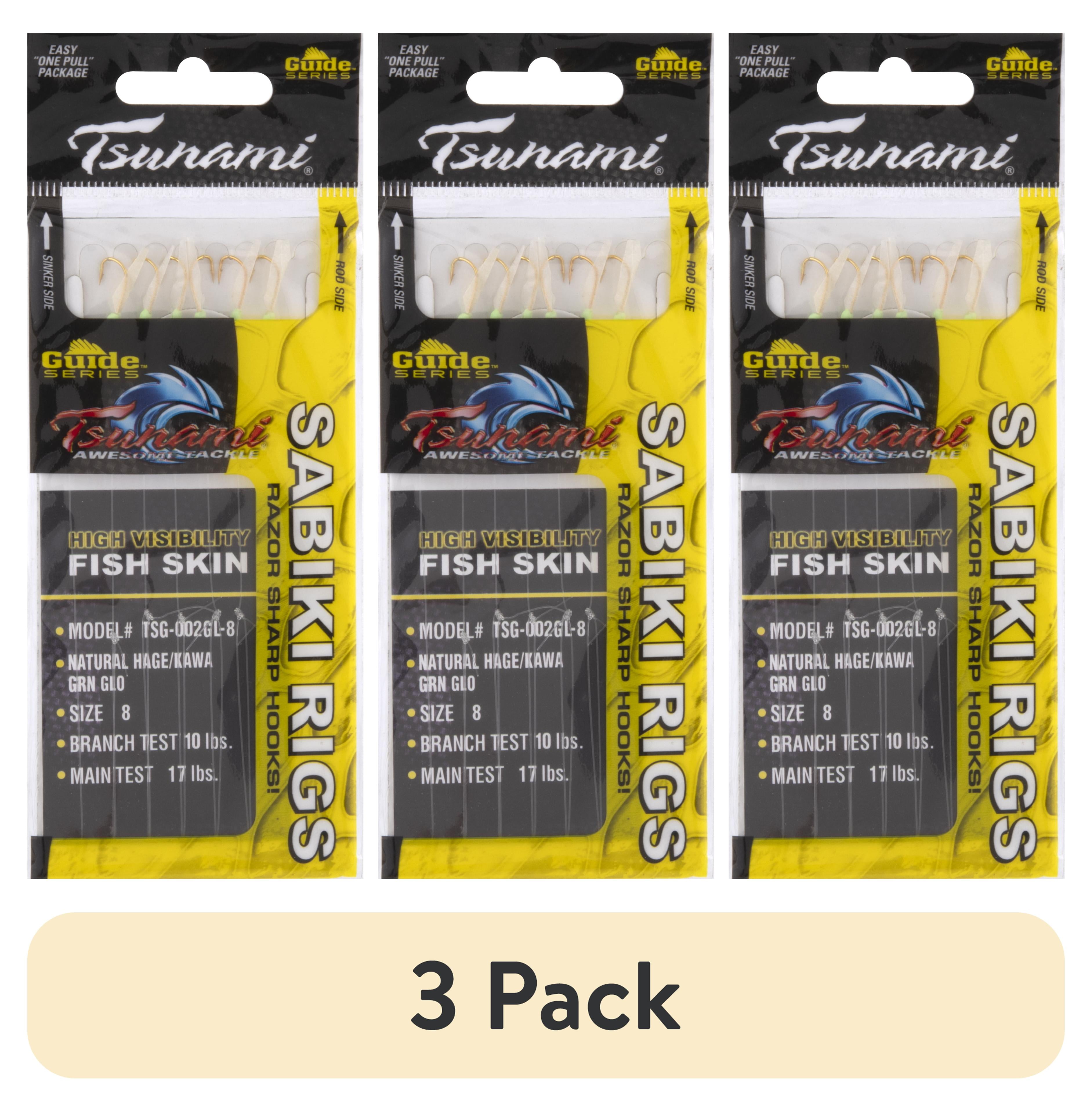 (3 pack) Tsunami Sabiki Rig Fishing Lure with Hooks - Walmart.com