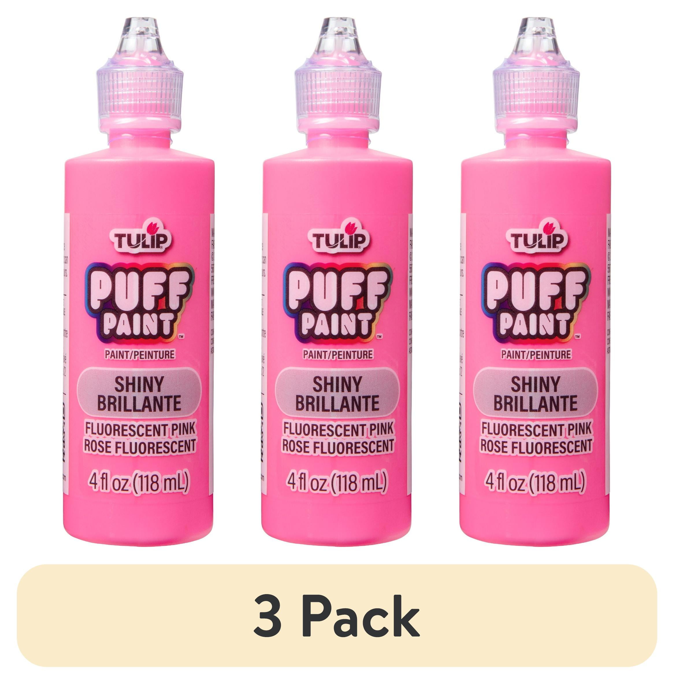 (3 pack) Tulip Puff Fabric Paint, Shiny Fluorescent Pink, 4 fl oz ...