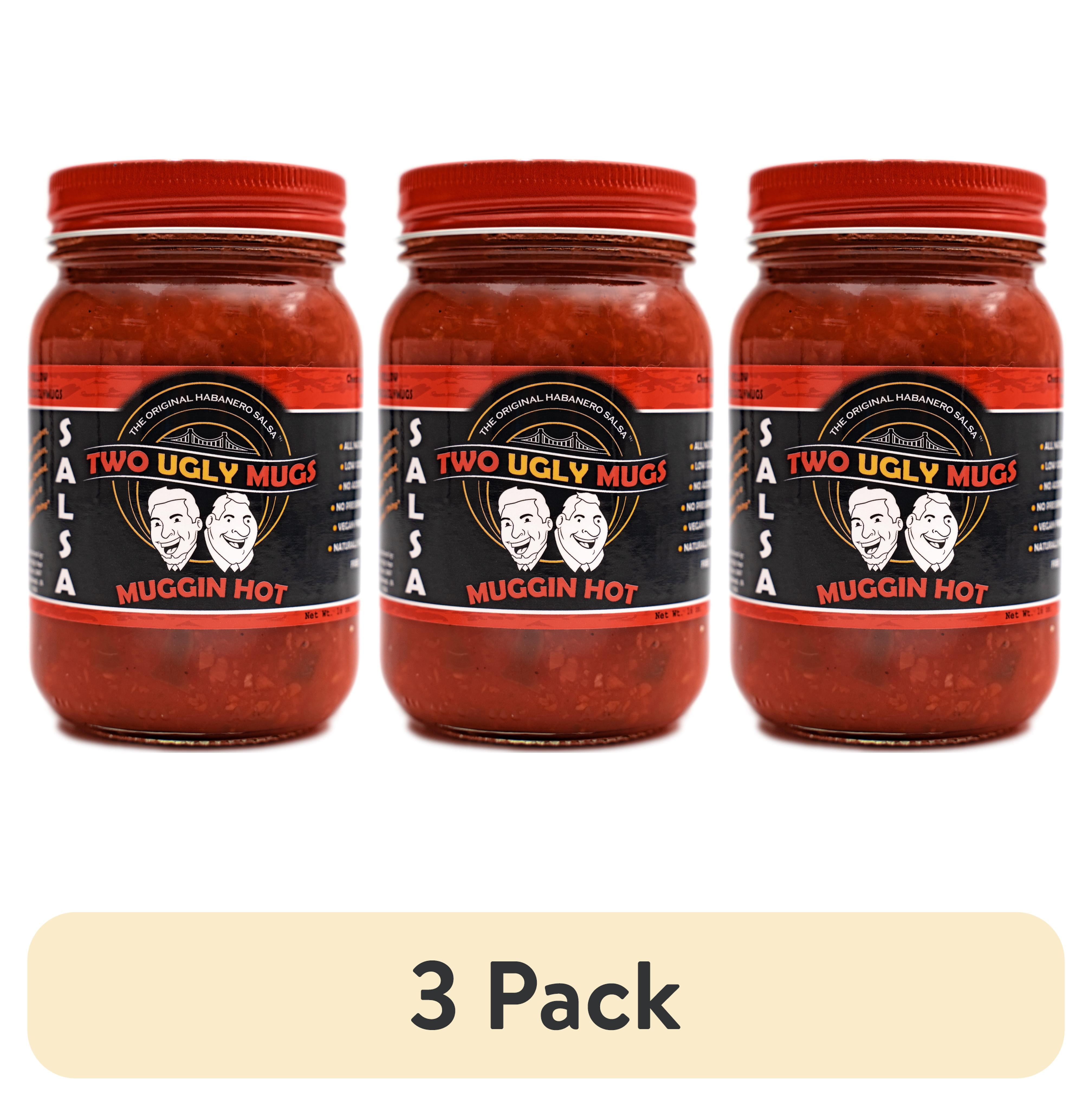 (3 pack) Two Ugly Mugs Salsa Muggin Hot Habanero Salsa, 16 oz - Walmart.com
