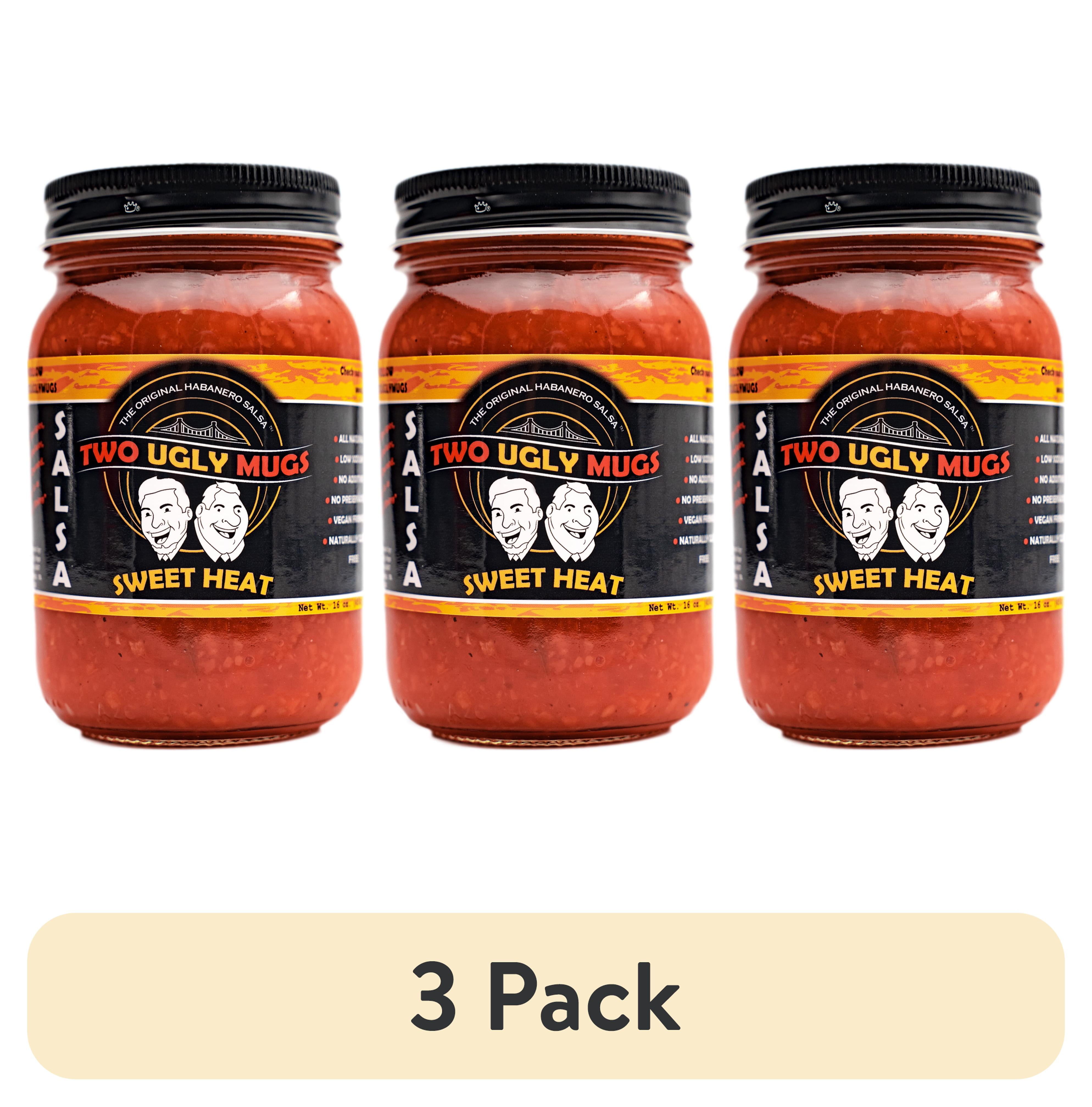 (3 pack) Two Ugly Mugs Salsa - Sweet Heat Salsa 16 oz - Walmart.com