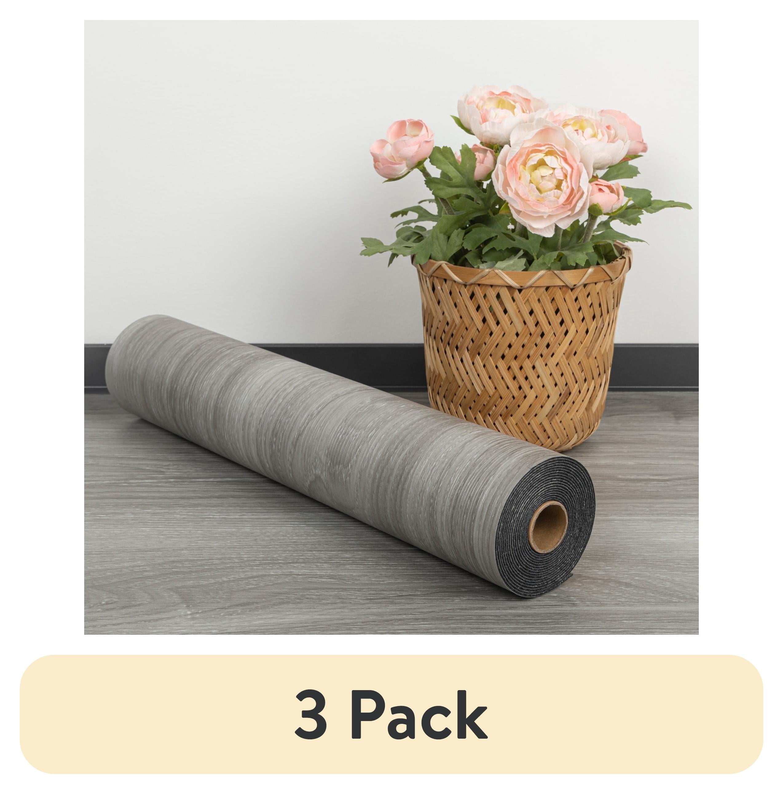 (3 pack) UMIGGEE Gray Peel and Stick Vinyl Flooring Roll 15.7-in x 236 ...