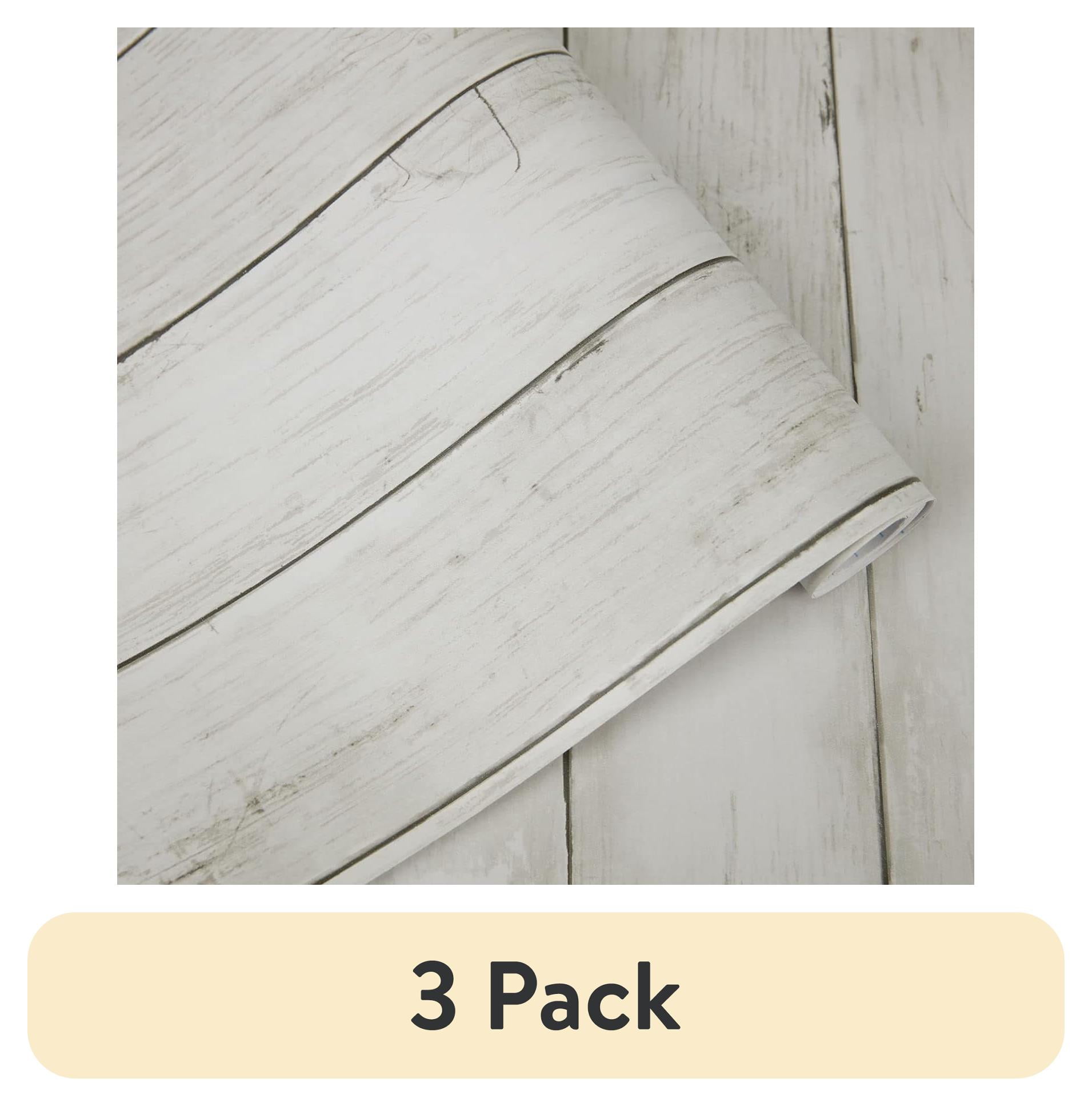 (3 pack) UMIGGEE White Wood Plank Wallpaper Wood Peel and Stick ...