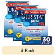 URISTAT Ultra UTI Pain Relief Tablets, Cranberry Coating, OTC Relief ...