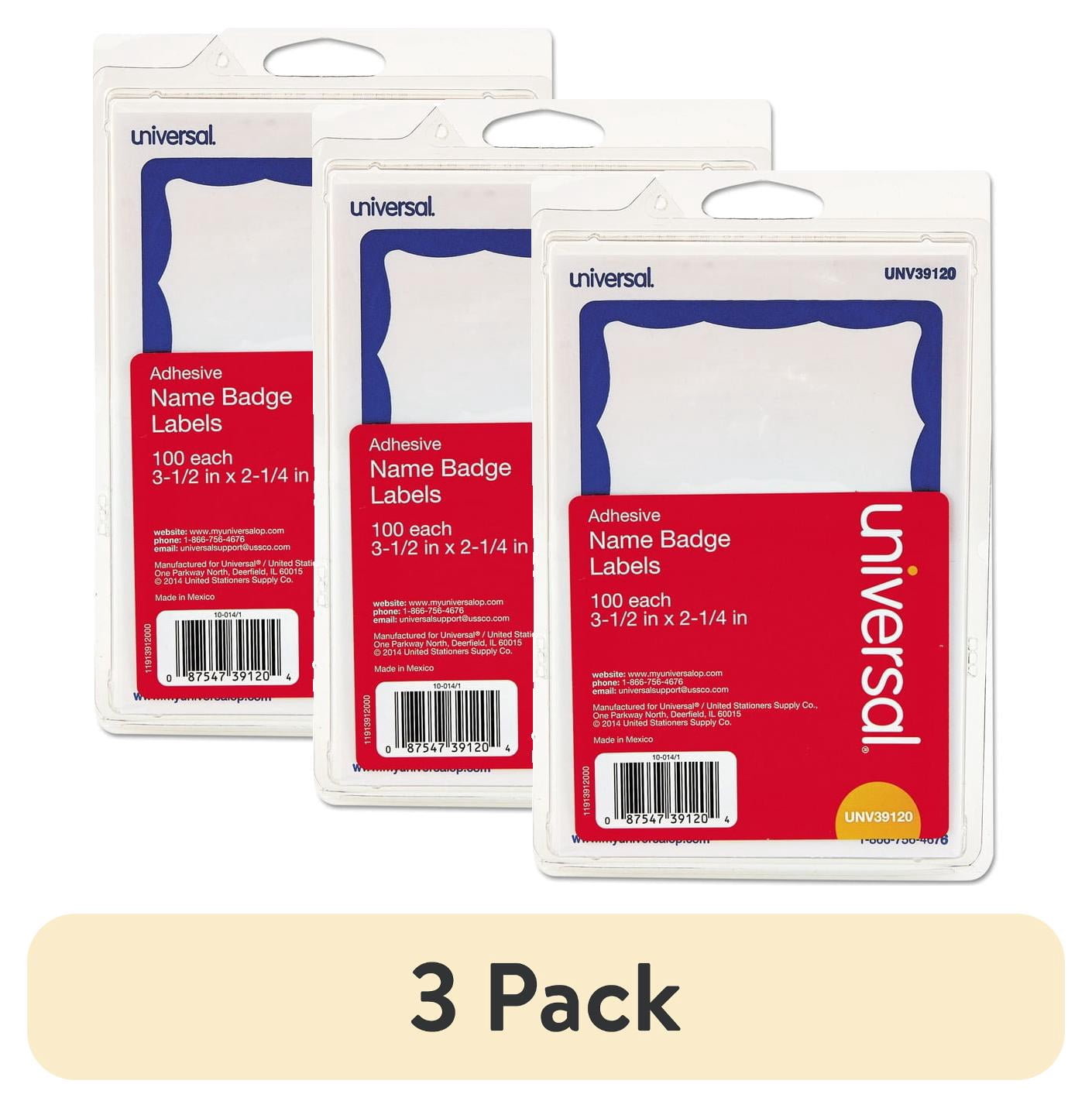 (3 pack) Universal UNV39120 3-1/2 in. x 2-1/4 in. Border-Style Self ...