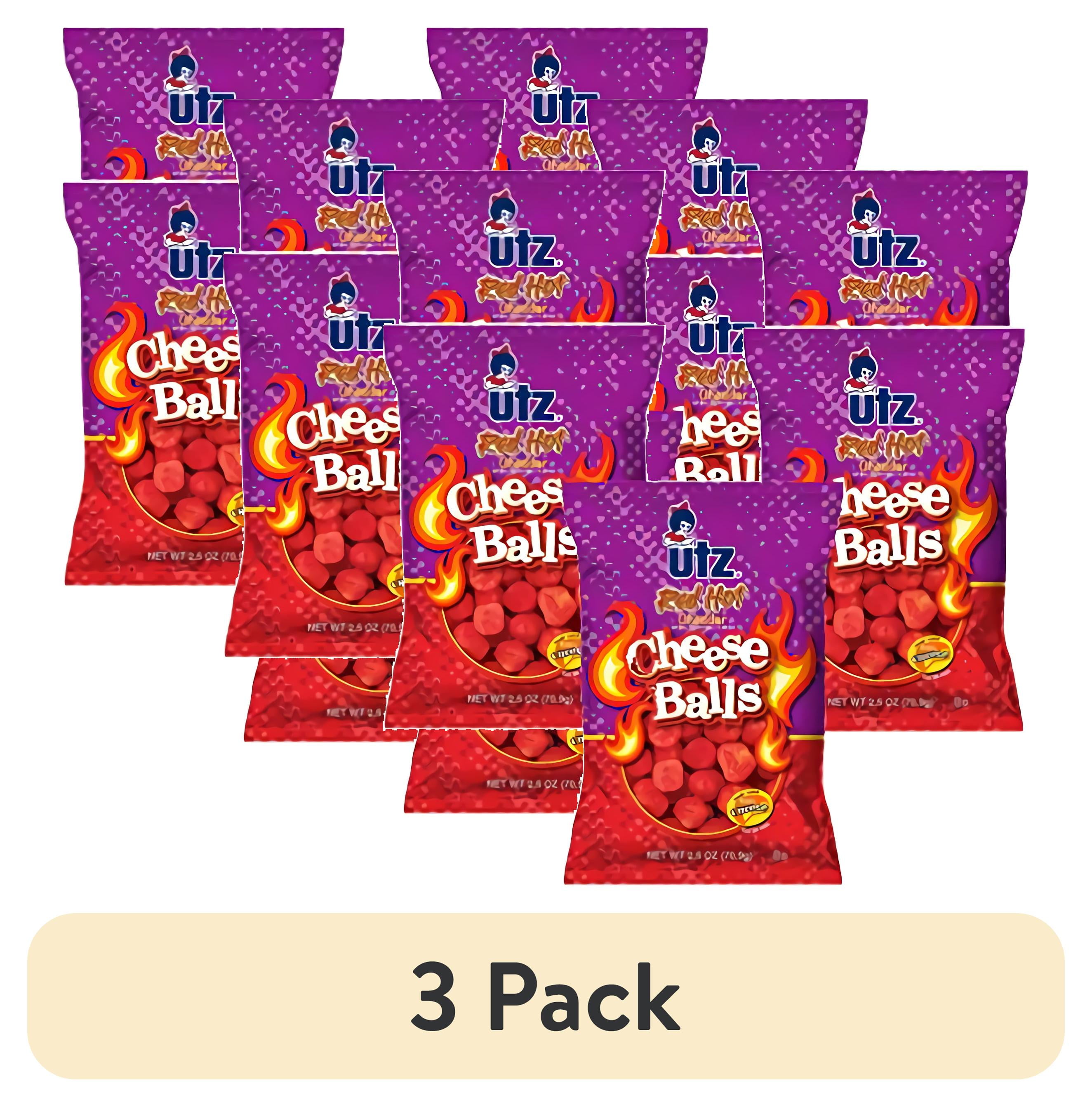 (3 pack) Utz Red Hot Cheese Balls | 2.5 oz | Pack of 5 - Walmart.com