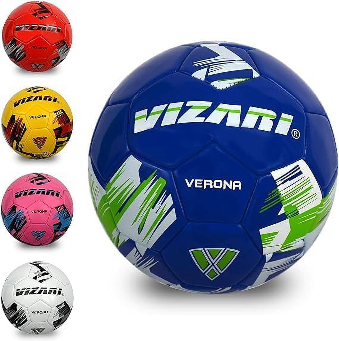 (3 pack) Vizari Verona Soccer Ball | Sizes 3, 4, 5 | Durable TPS Shell | Perfect for Training ...