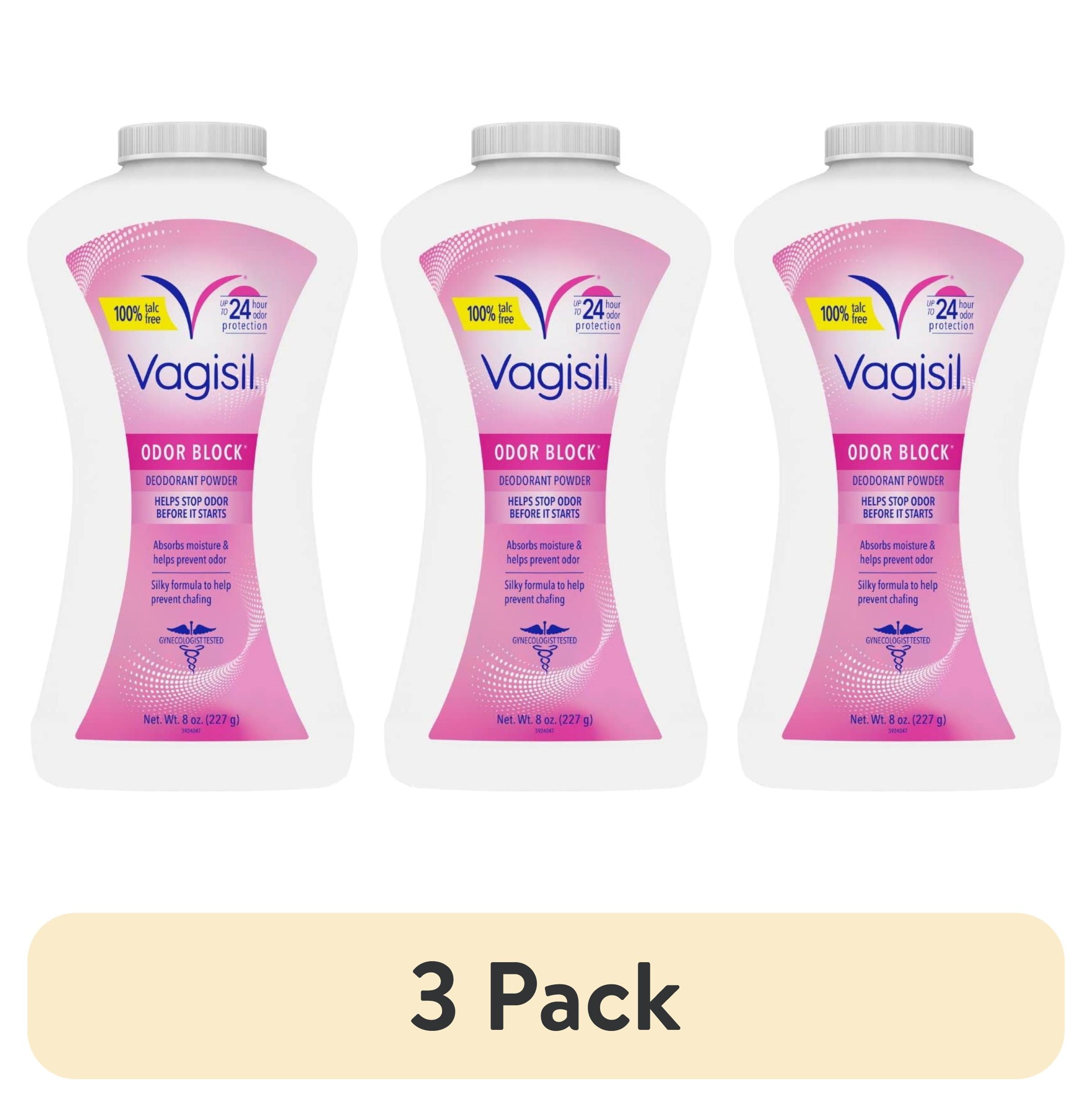 (3 pack) Vagisil Daily Intimate Deodorant Powder, with Odor Block ...