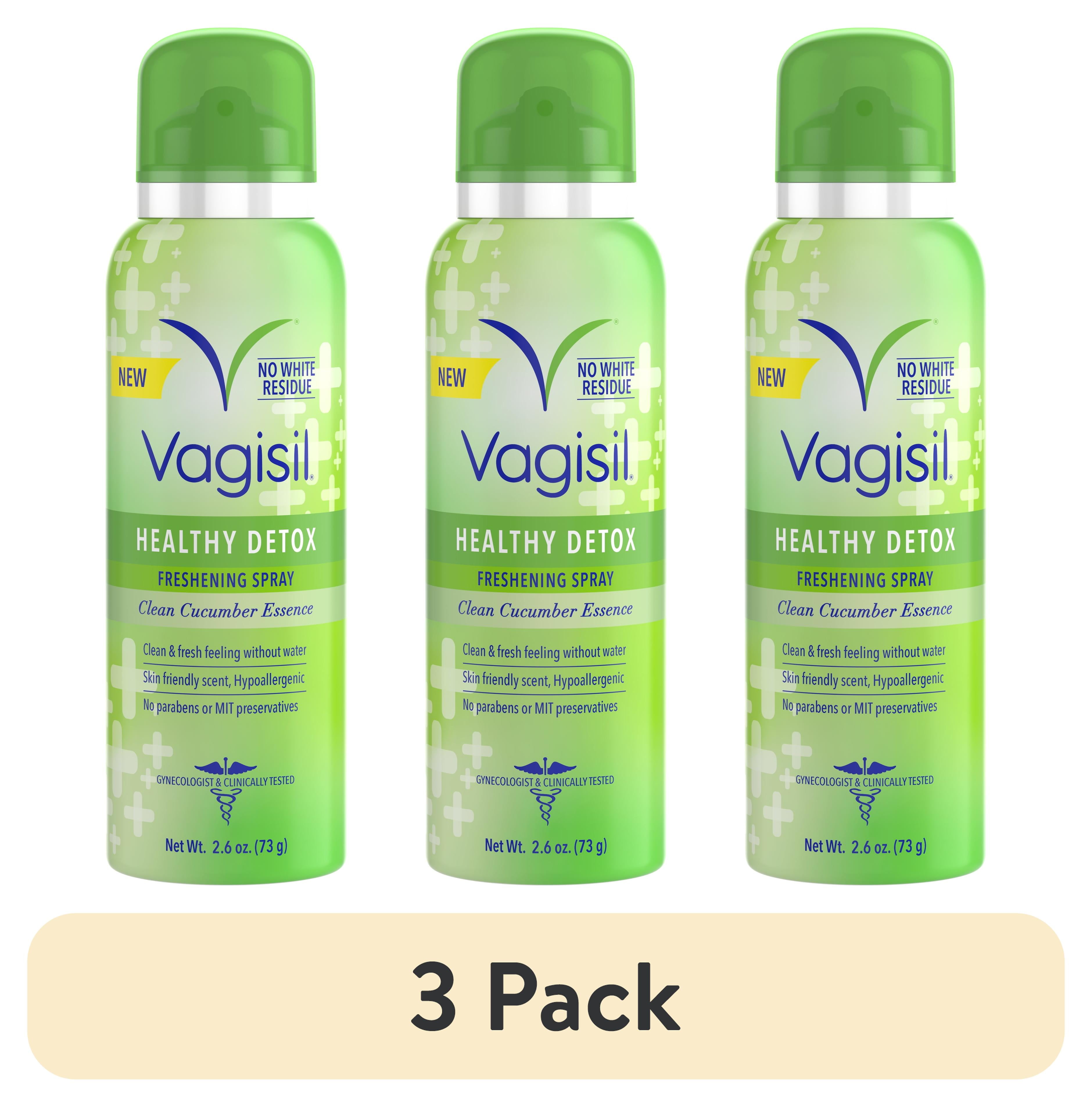 (3 pack) Vagisil Healthy Detox Freshening Intimate Dry Wash Spray, 2.6 ...