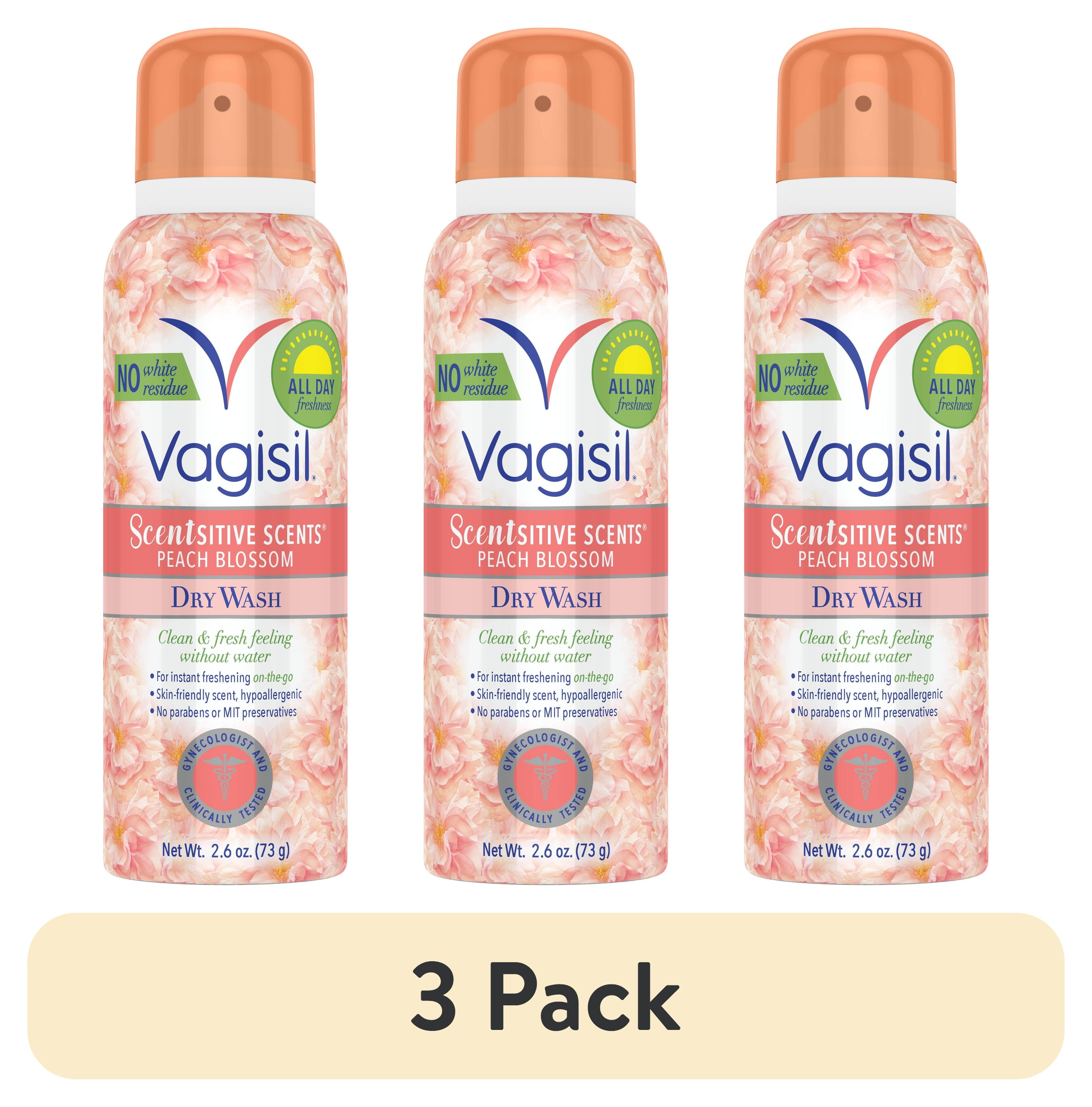 (3 pack) Vagisil Scentsitive Scents Peach Blossom Freshening Spray for ...