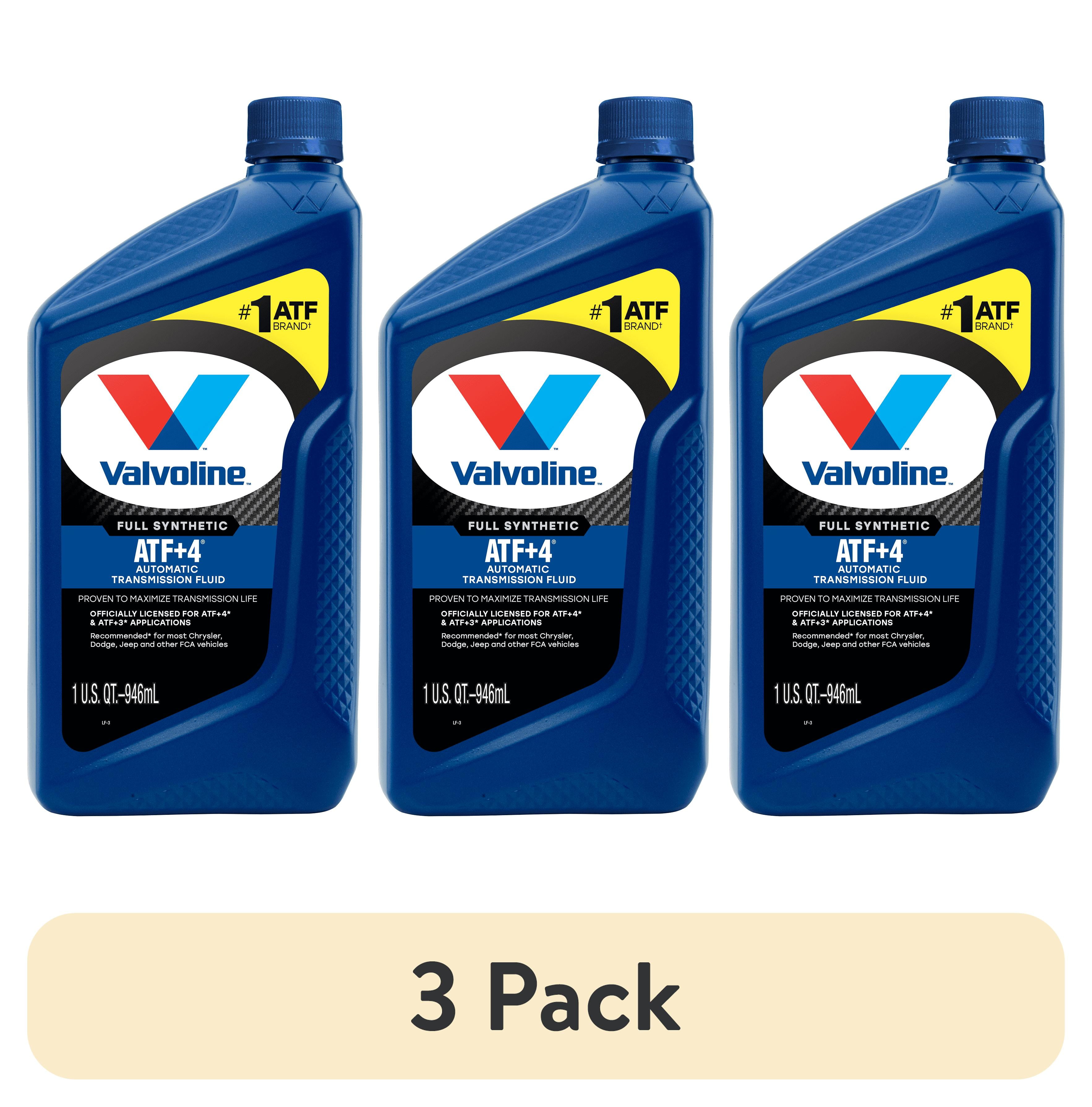 (3 pack) Valvoline ATF +4 Full Synthetic Automatic Transmission Fluid 1 ...