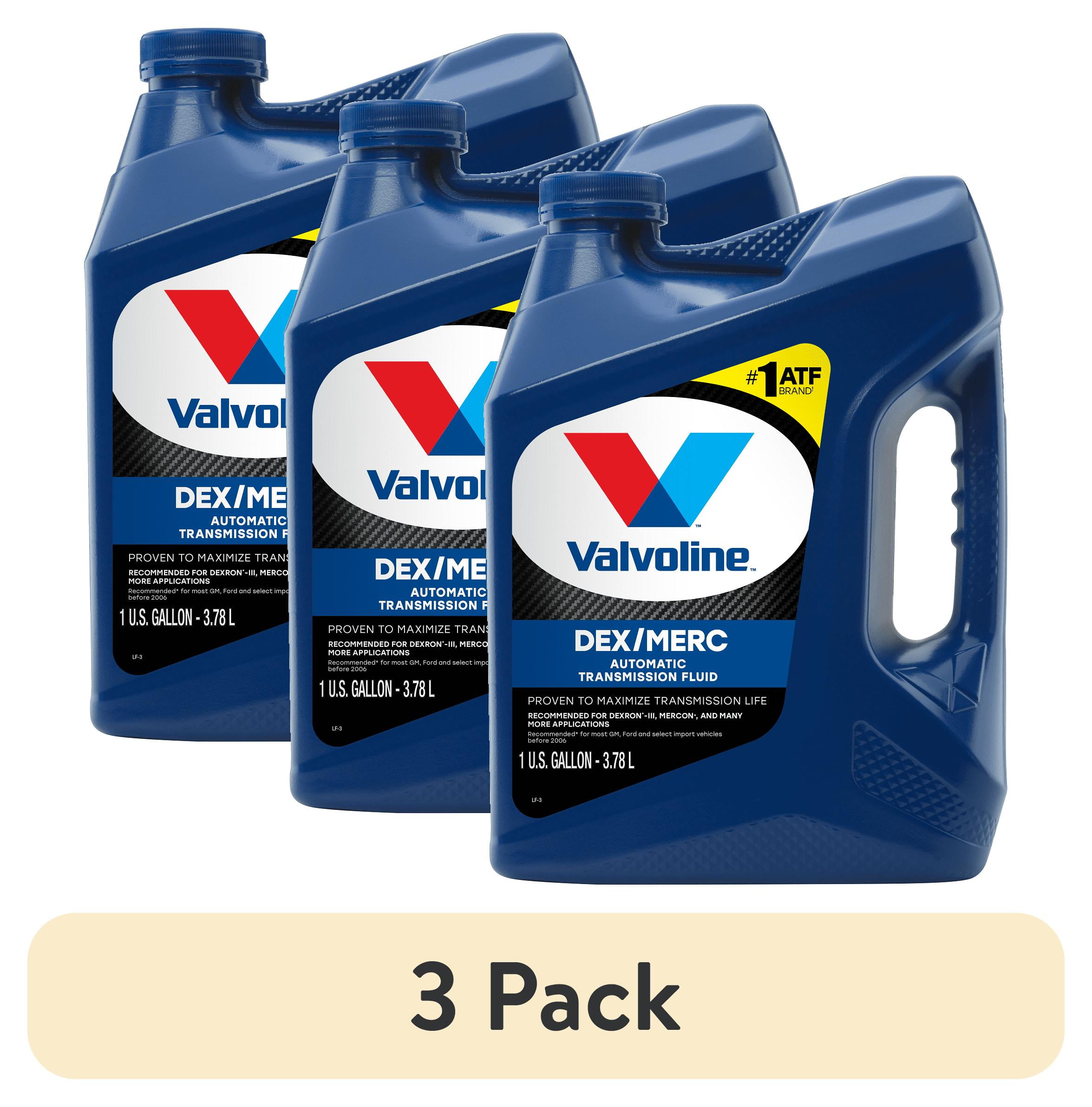 (3 pack) Valvoline Dex/Merc Automatic Transmission Fluid (ATF) 1 GA ...