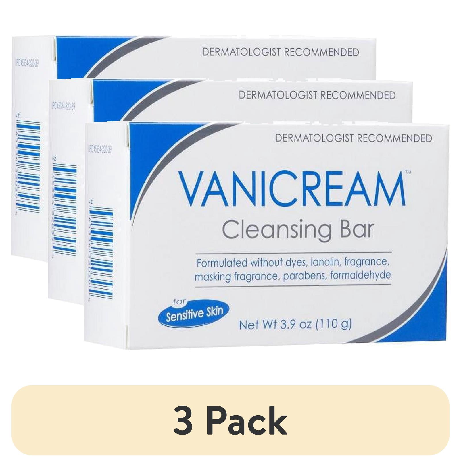 (3 pack) Vanicream Cleansing Bar, For Sensitive Skin, Fragrance Free, 3 ...