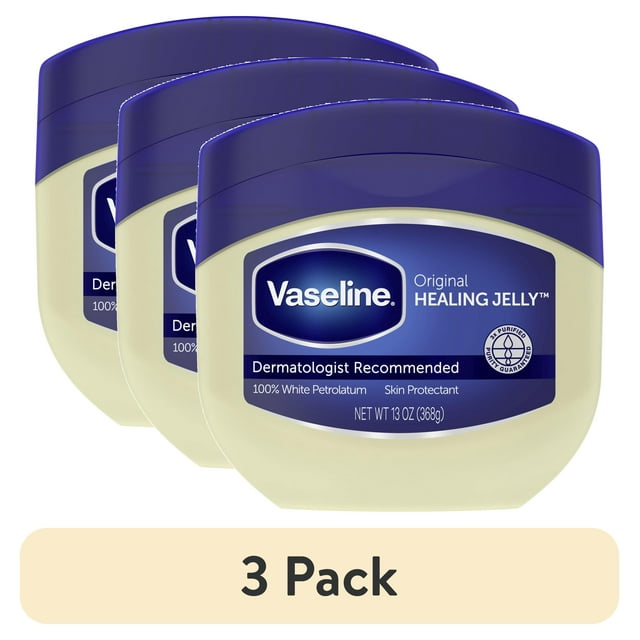 (3 pack) Vaseline Original Healing Petroleum Jelly Slugging Skincare ...