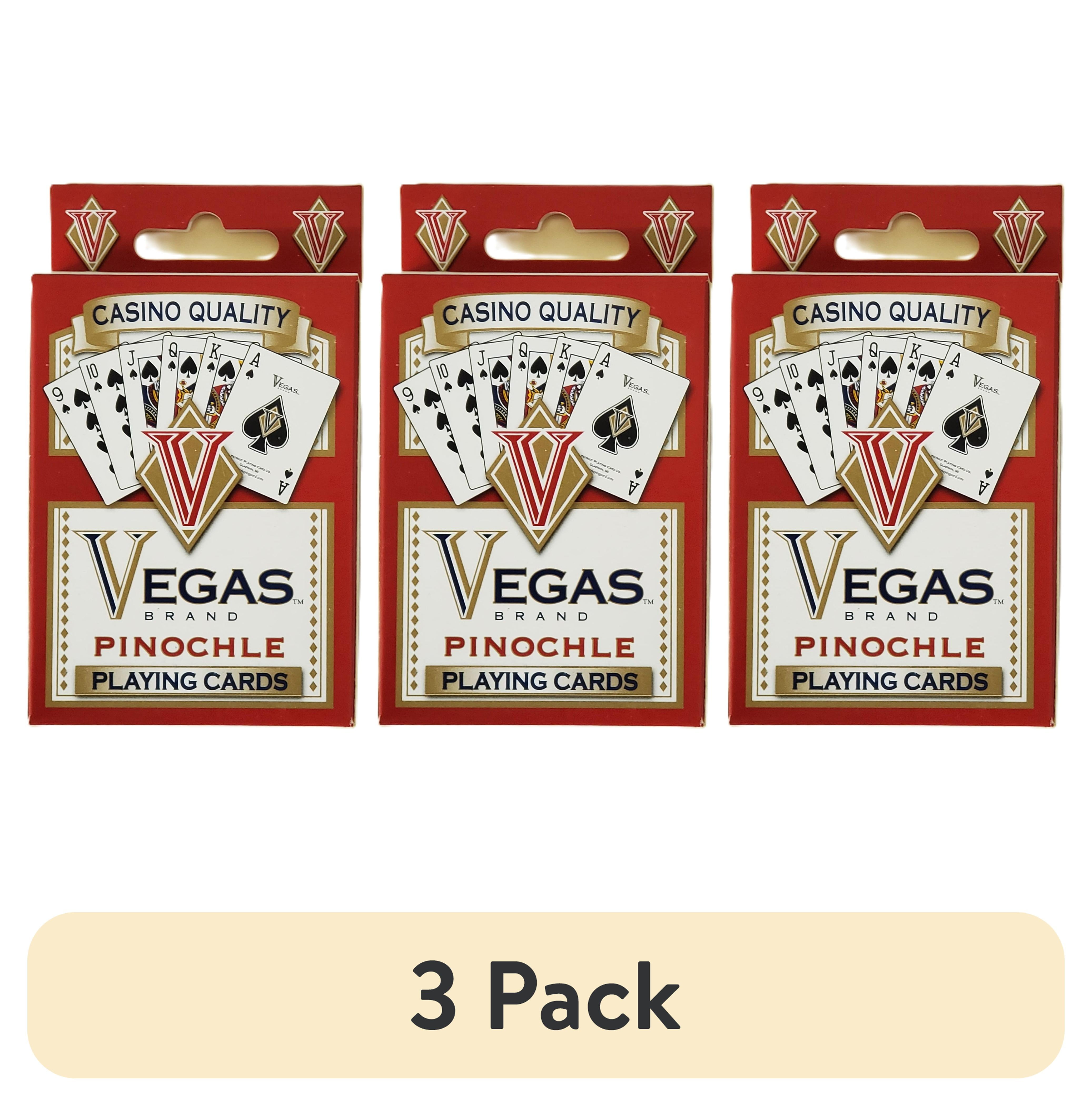 Vegas Premium Pinochle Playing Cards 3 Pack by Patriot Playing Card ...