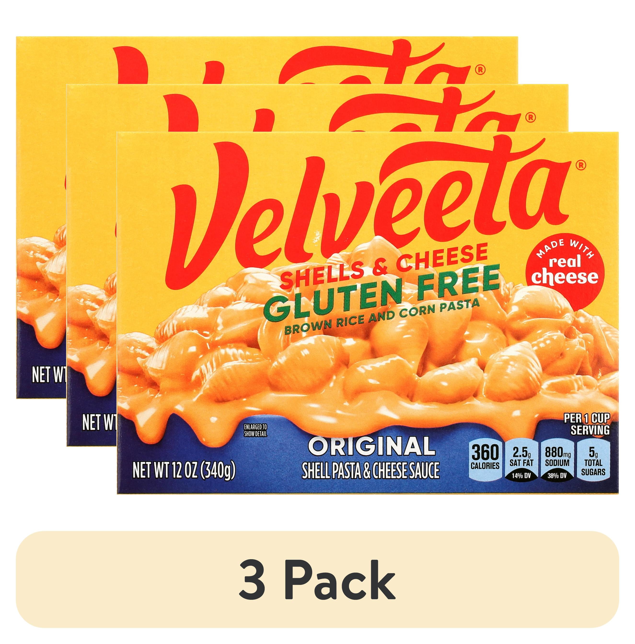 (3 pack) Velveeta Gluten Free Shells & Cheese, 12 oz Box - Walmart.com