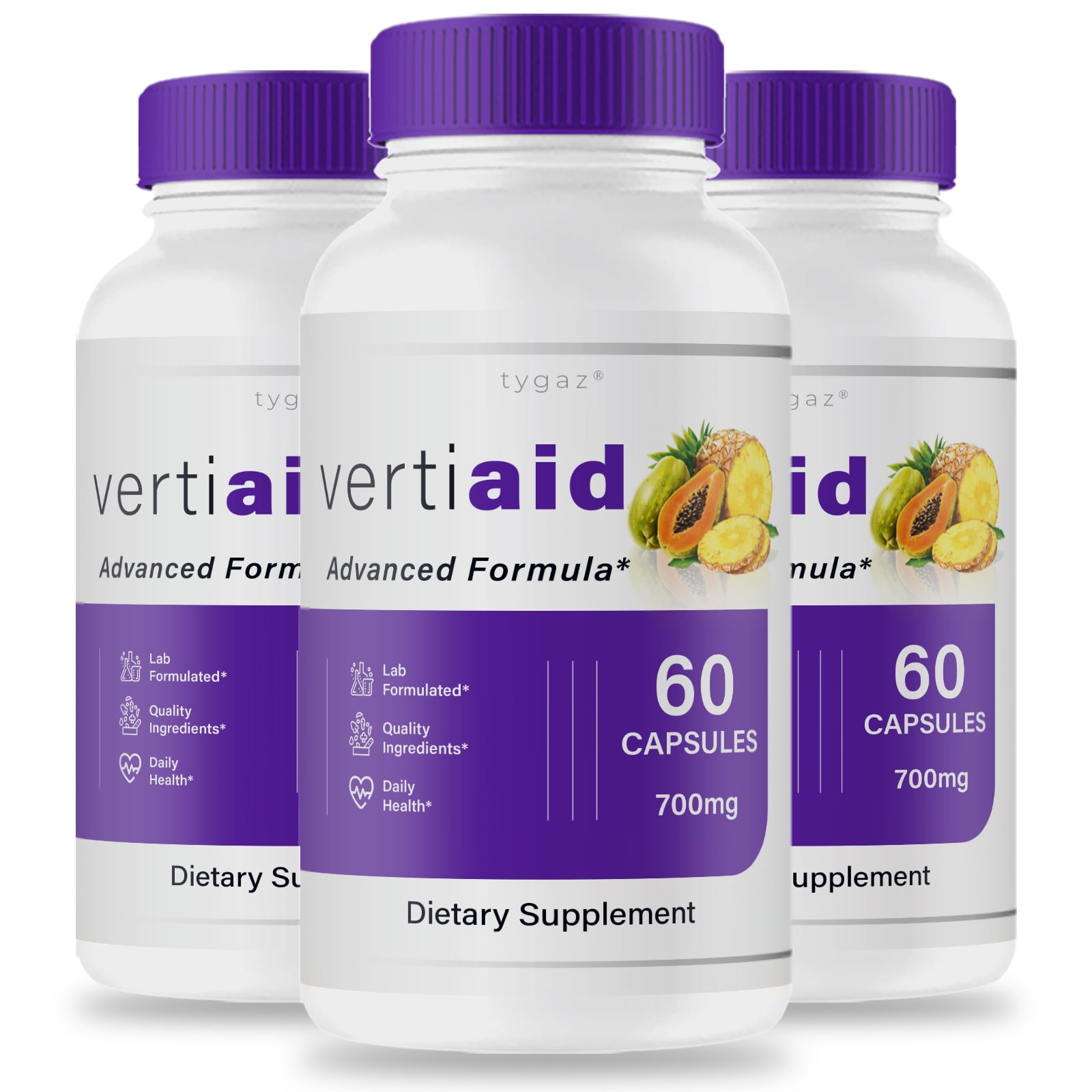 (3 pack) VertiAid - Verti Aid Pill Supplement - Walmart.com