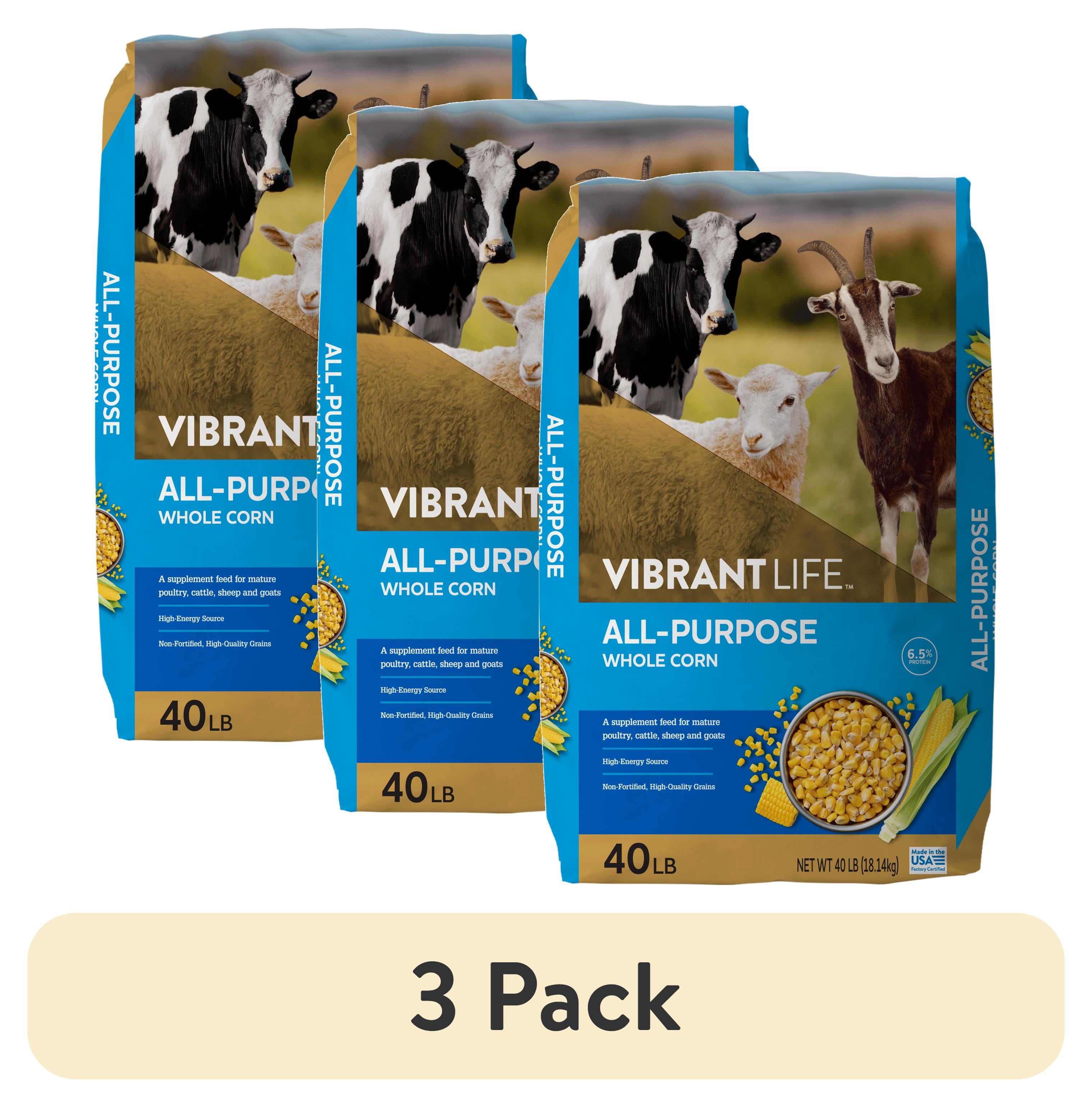 (3 pack) Vibrant Life All-Purpose Whole Corn, 40 lb Bag - Walmart.com