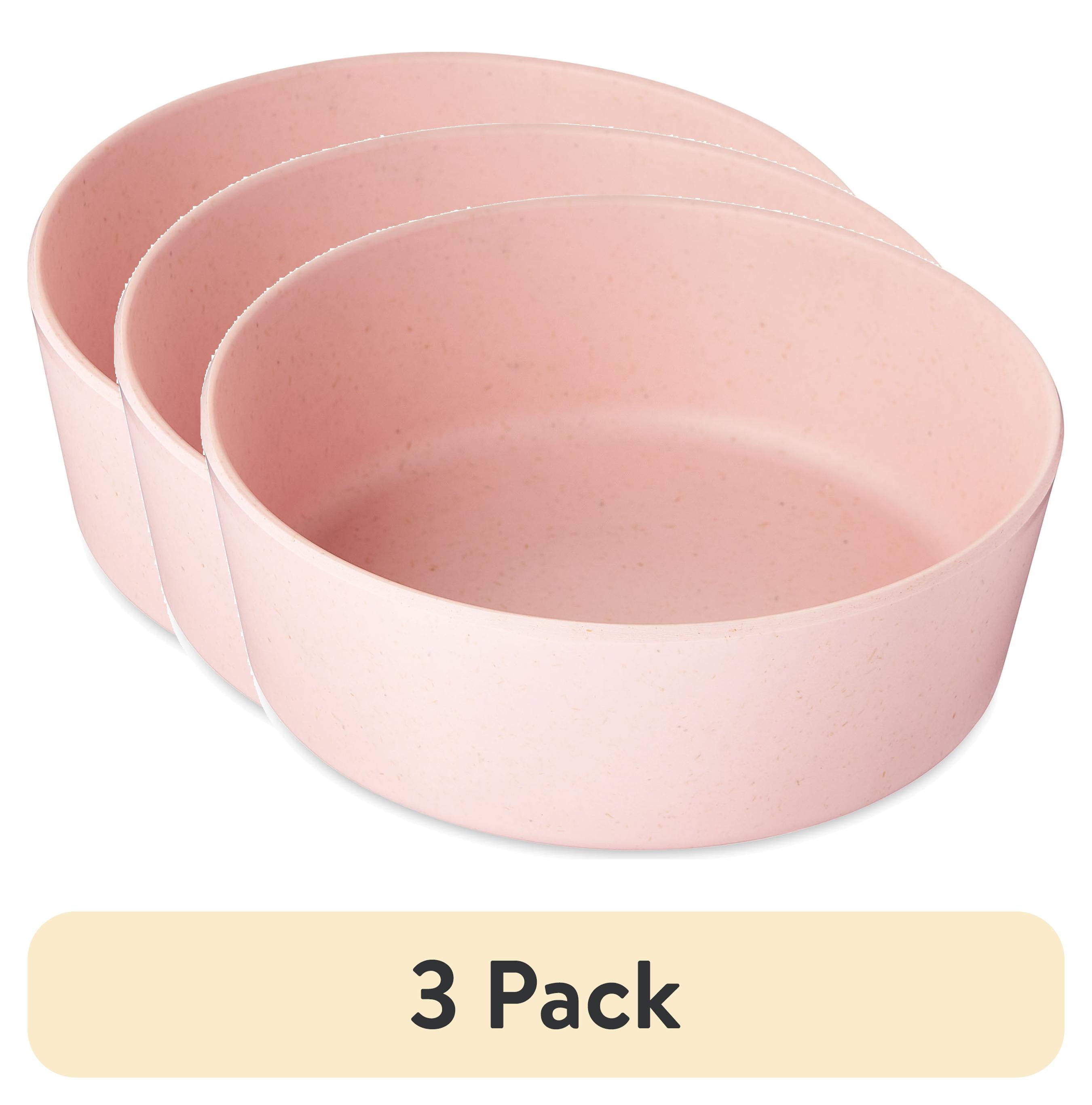 (3 pack) Vibrant Life Melamine Dog Bowl, Pink, Small - Walmart.com