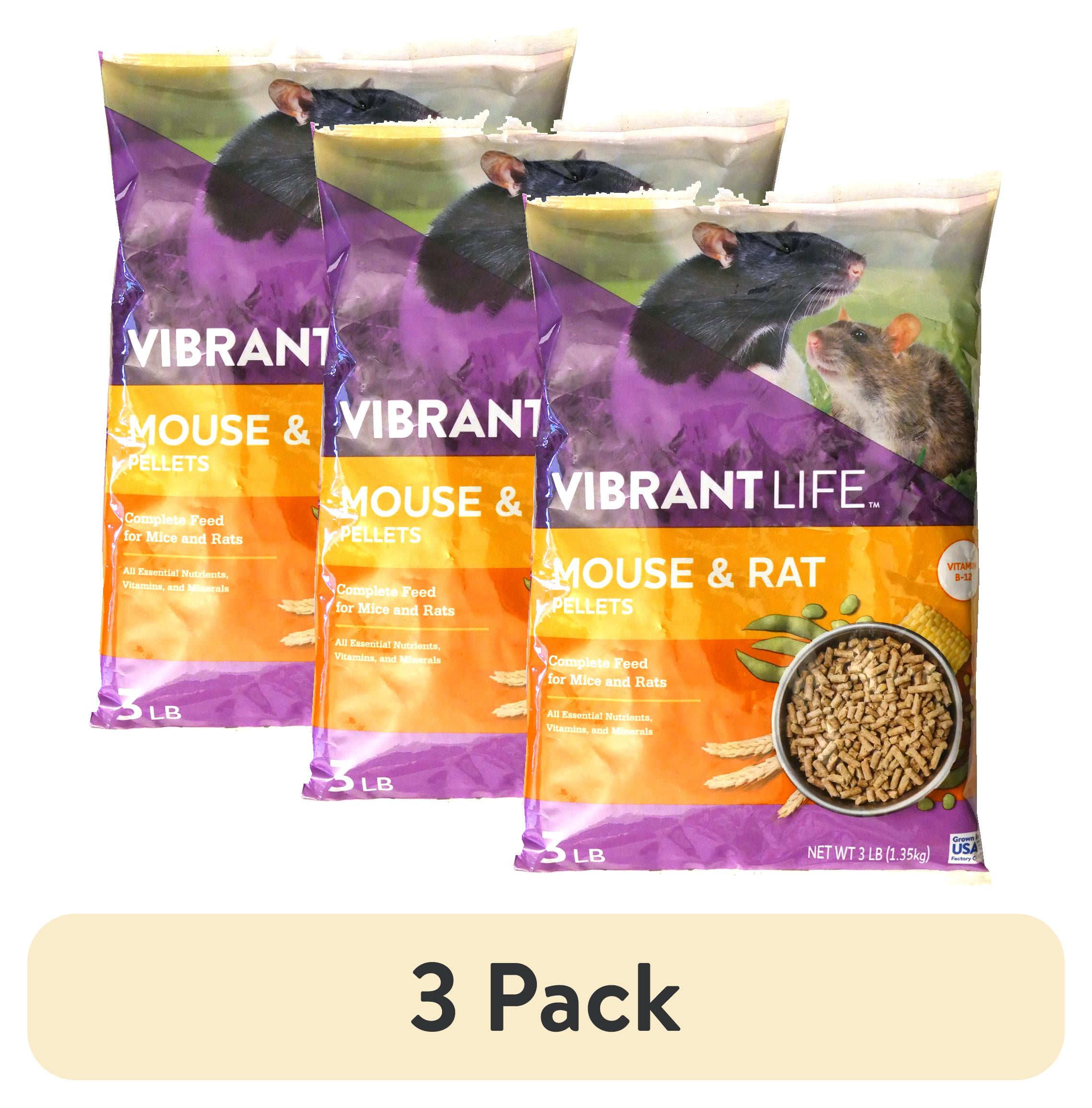 (3 pack) Vibrant Life Mouse and Rat Pellets, 3 lb - Walmart.com