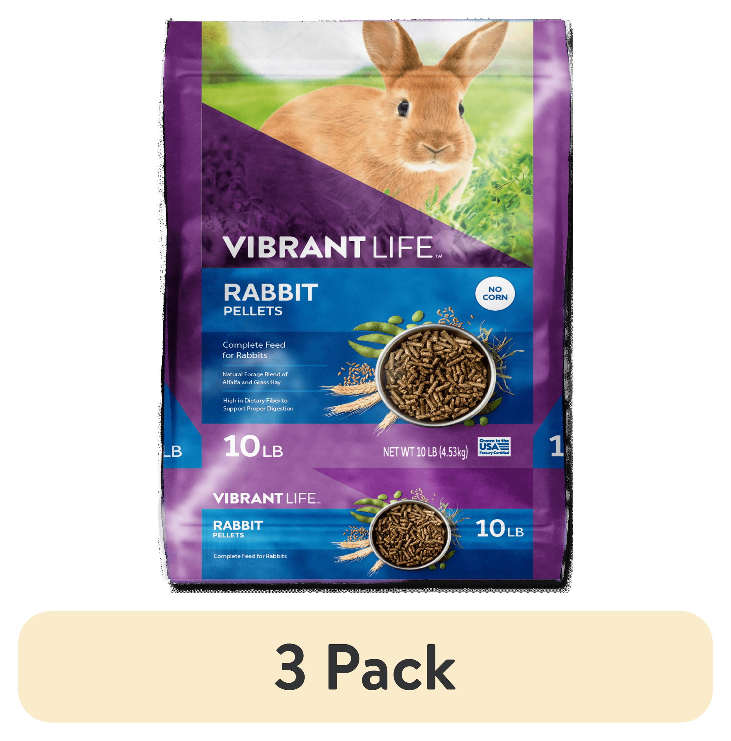 (3 pack) Vibrant Life Rabbit Diet 10LB - Walmart.com