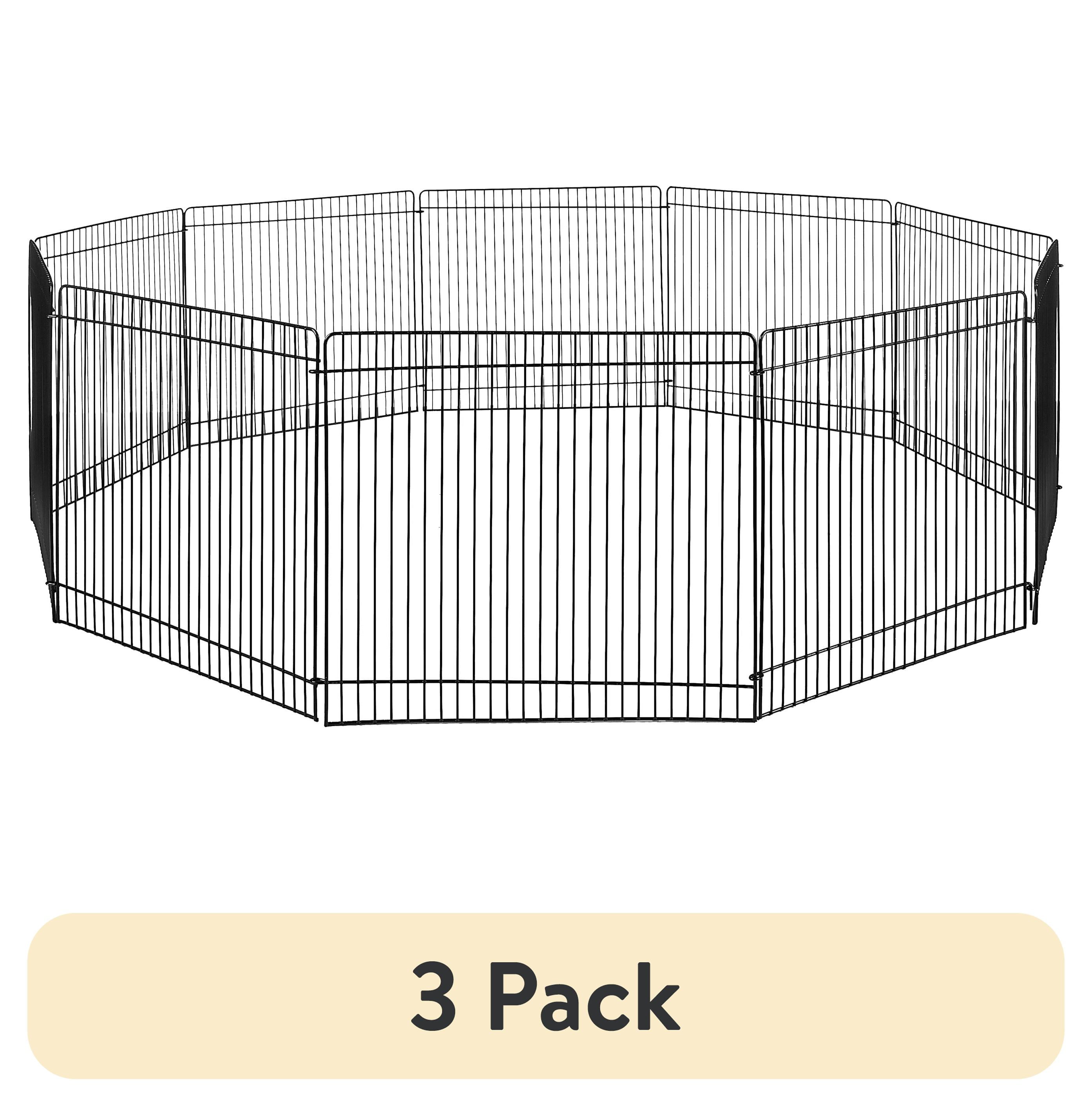(3 pack) Vibrant Life Portable Steel Wire Play Pen for Small Pets ...