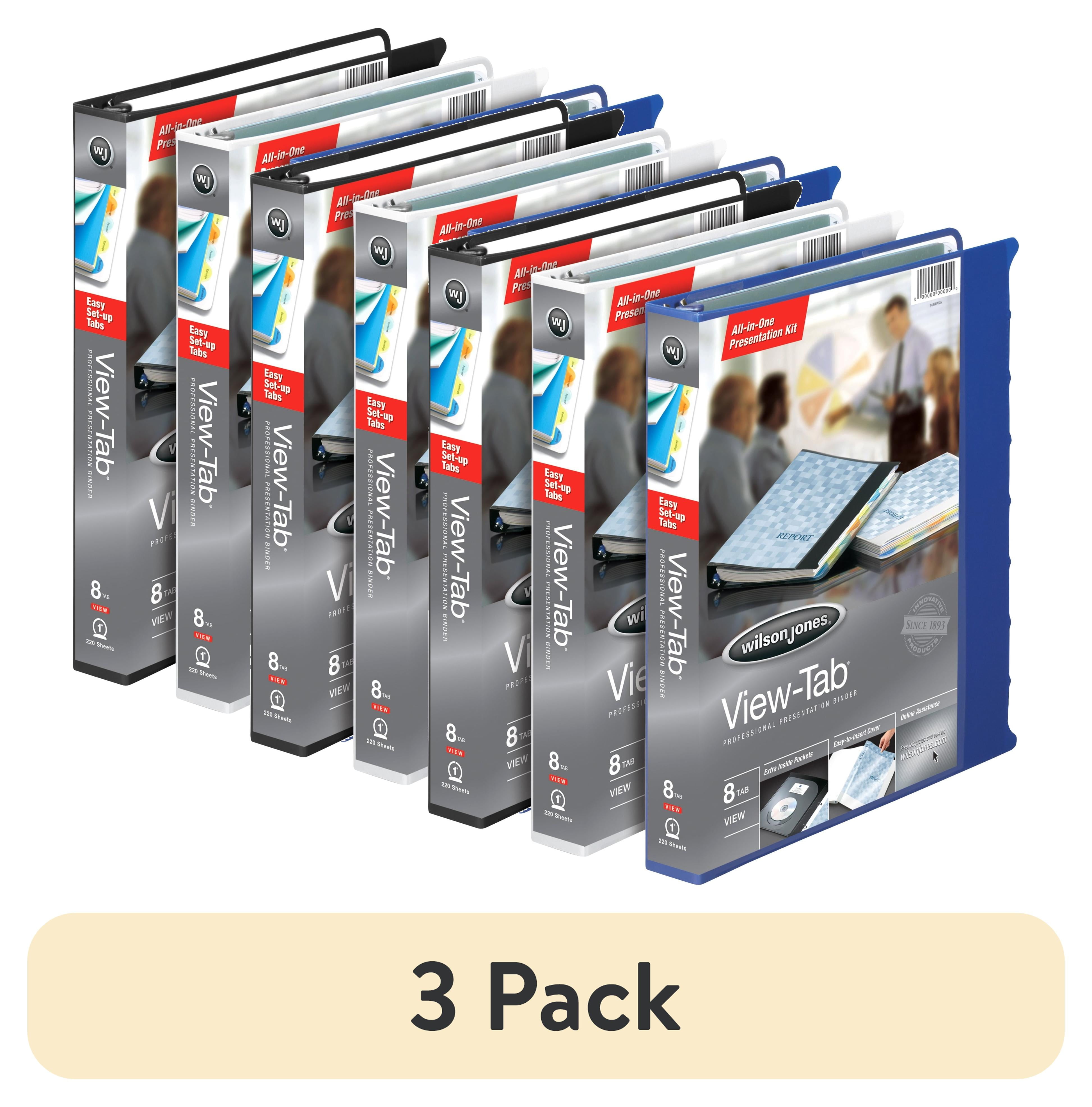 (3 pack) View-Tab® Presentation Binder - Walmart.com