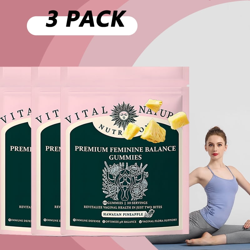 3 pack Vital Source Feminine Balance Gummies - Hawaiian Pineapple ...