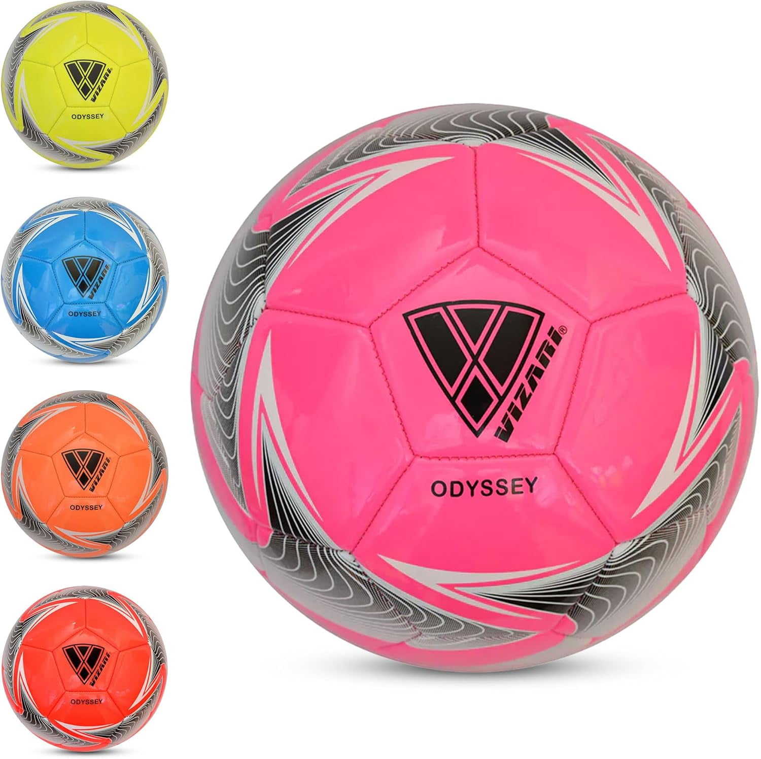 (3 pack) Vizari Odyssey Soccer Ball | Sizes 3, 4, 5 | Durable for ...