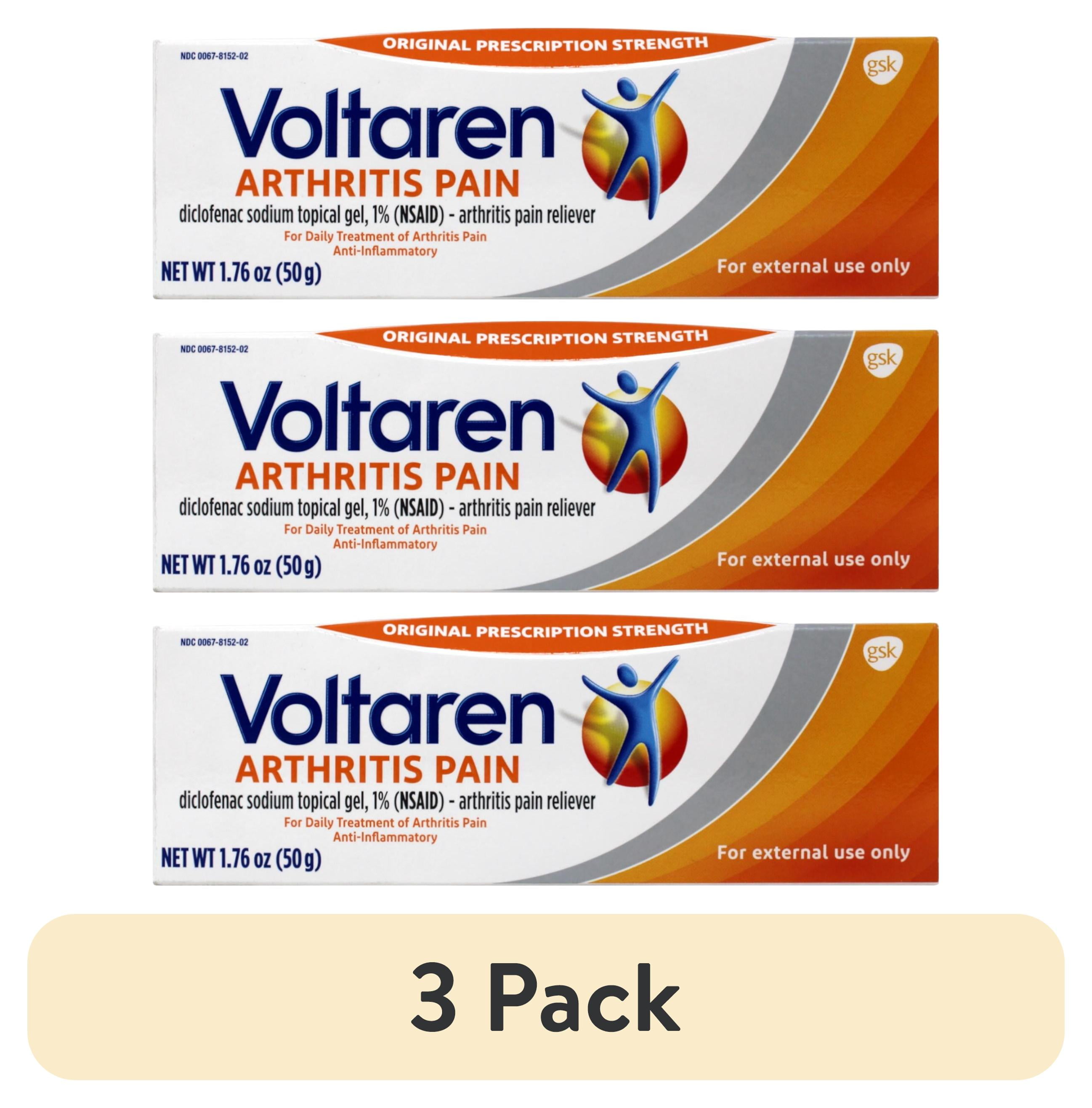 (3 pack) Voltaren Arthritis Pain Gel for Powerful Topical Arthritis ...