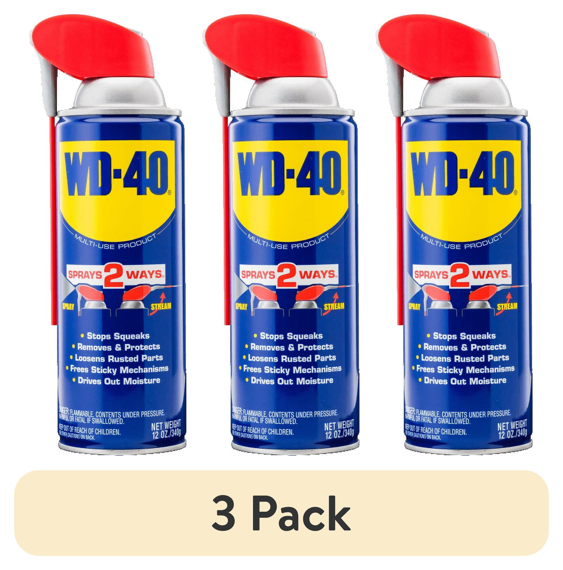 (3 pack) WD-40 Multi-Use Product Lubricant Spray with Smart Straw, 12 ...