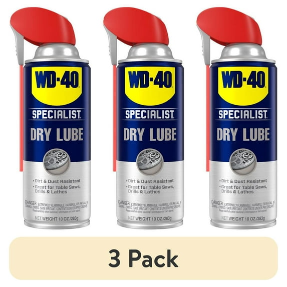 (3 pack) WD-40 Specialist Dry Lube, Long-Lasting Lubricant with Smart ...