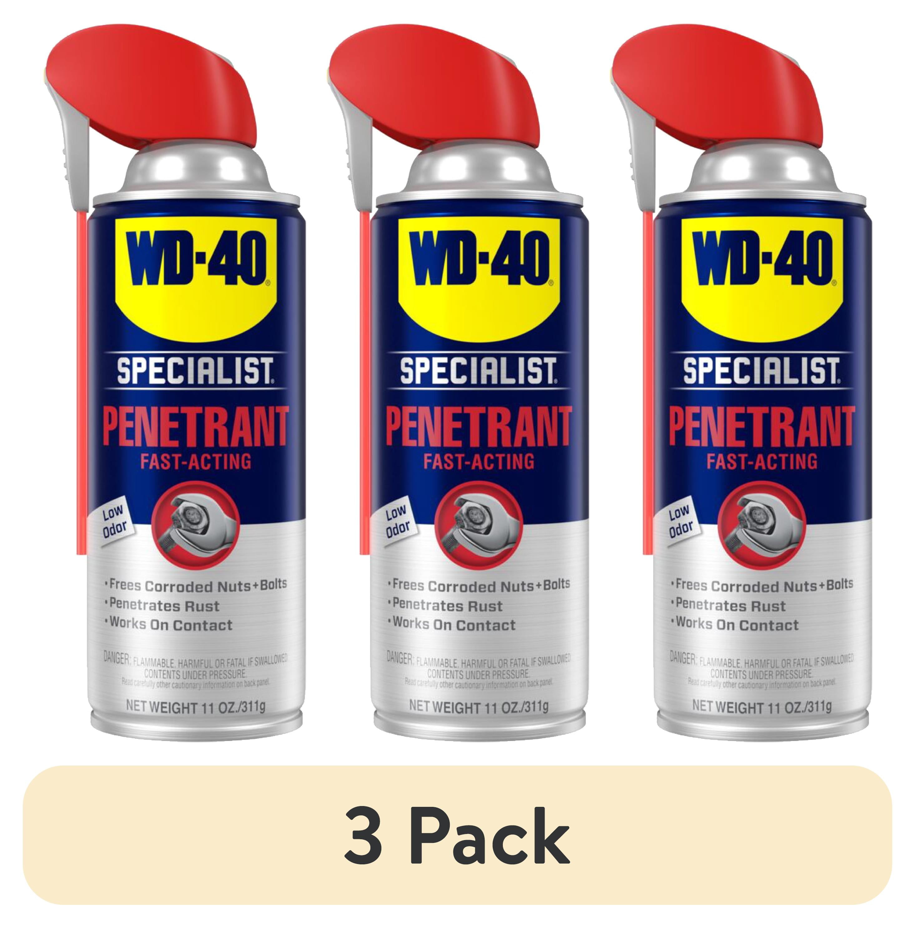 (3 pack) WD-40 Specialist Fast-Acting Penetrant Spray, 11 oz - Walmart.com