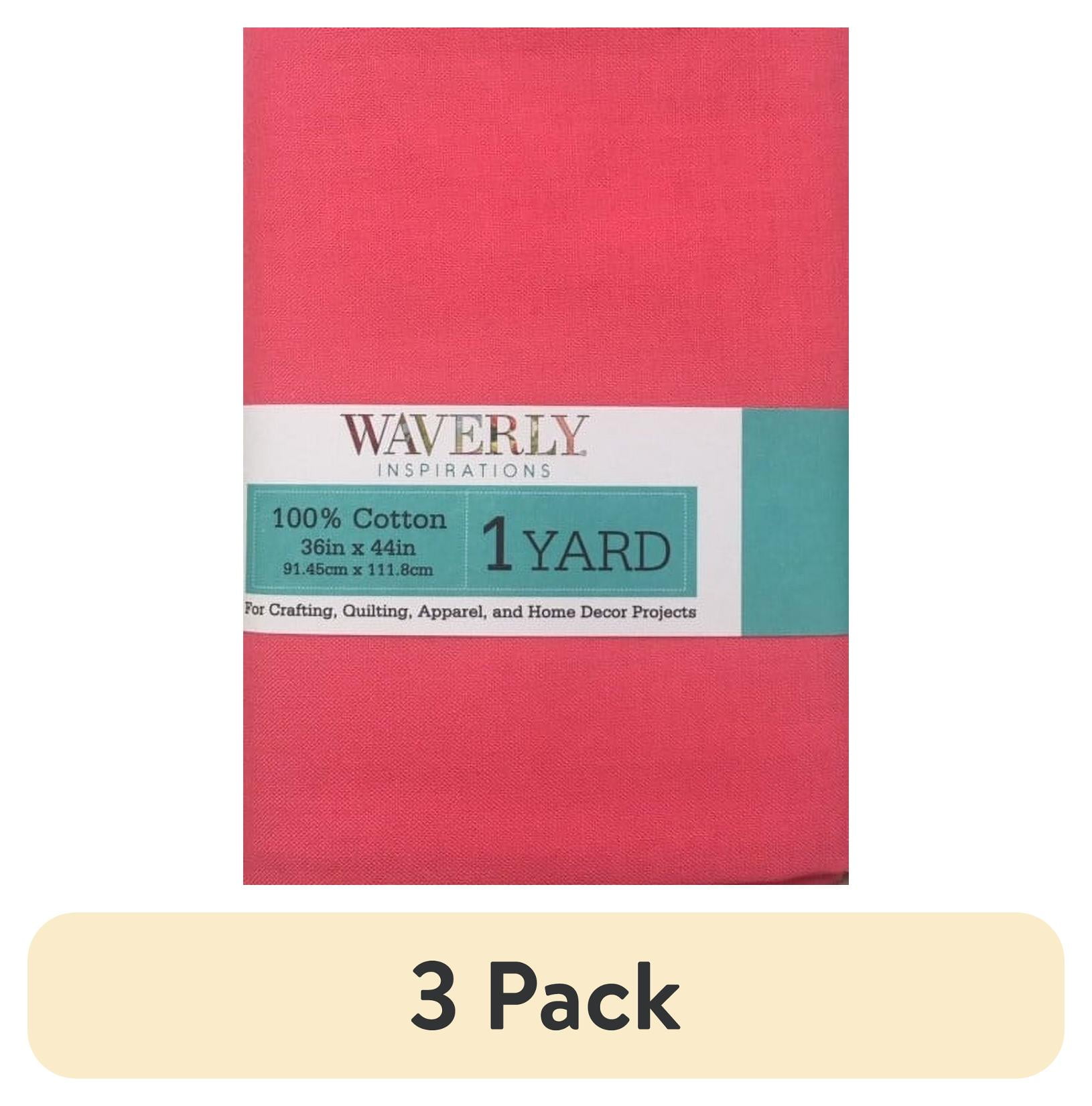(3 pack) Waverly Inspirations 44" x 1 Yard Cotton Precut Solid Coral ...