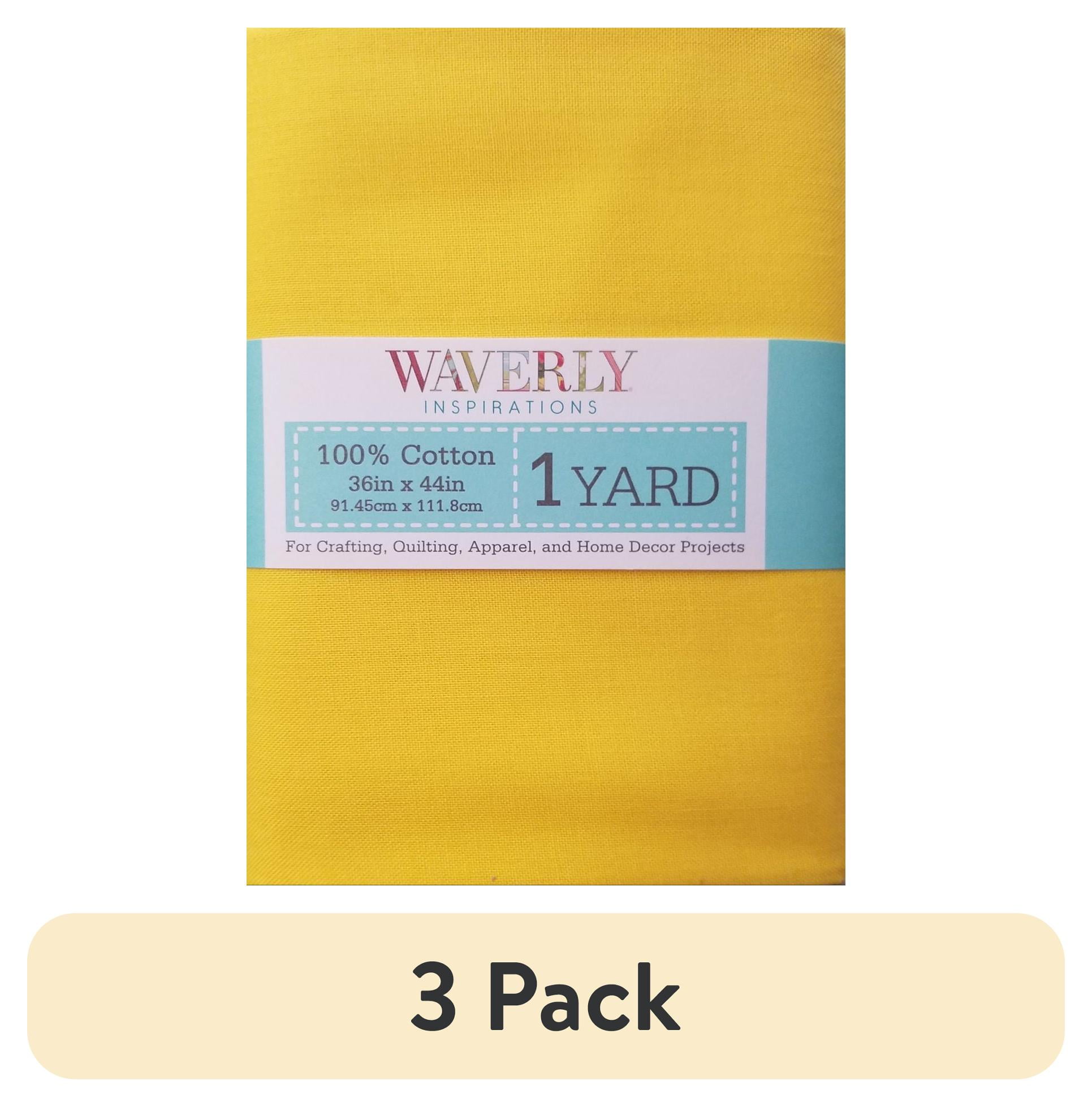 (3 pack) Waverly Inspirations 44" x 1 Yard Cotton Precut Solid Sunshine ...