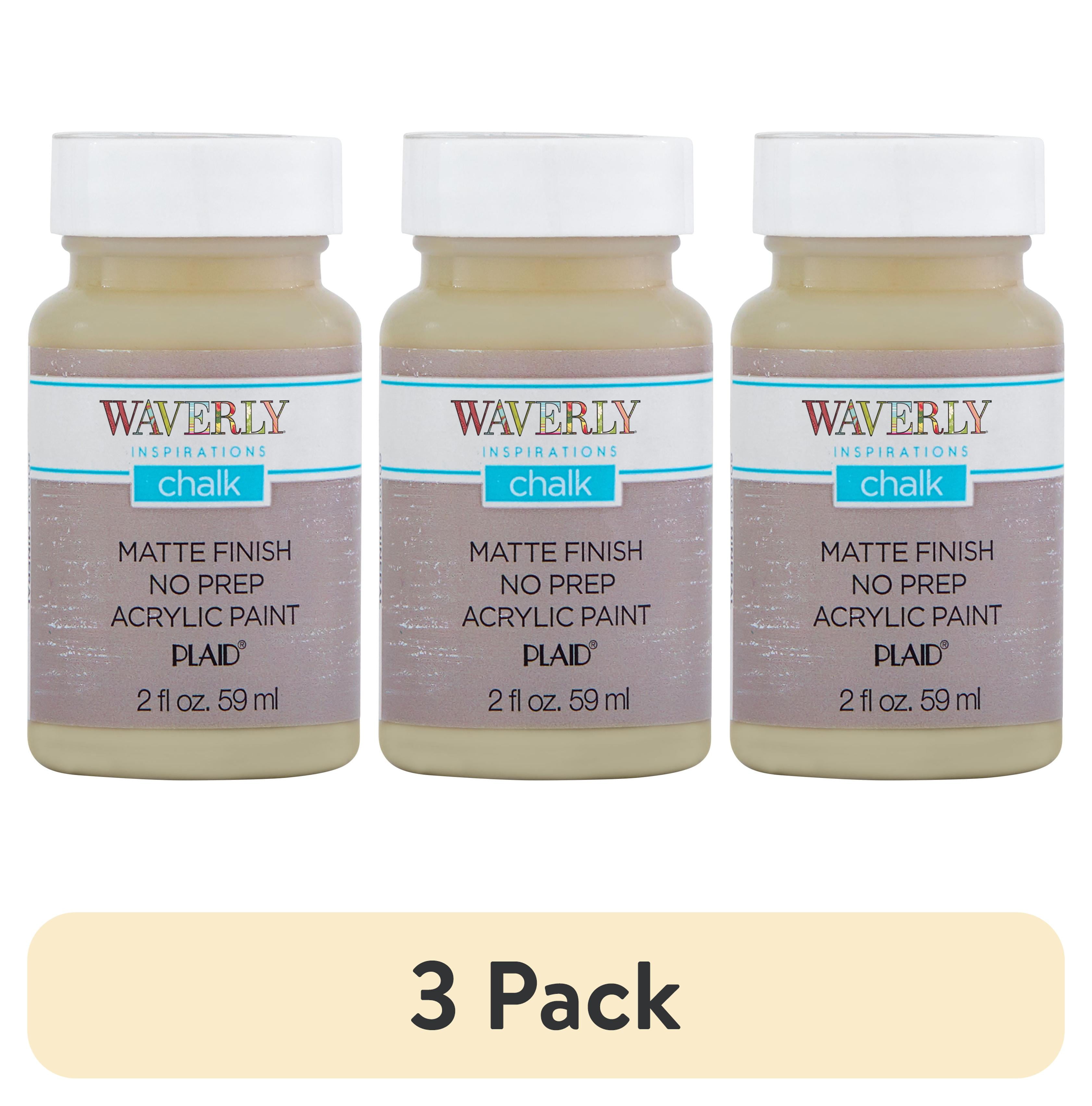 (3 pack) Waverly Inspirations Chalk Paint, Ultra Matte, Mineral, 2 fl ...
