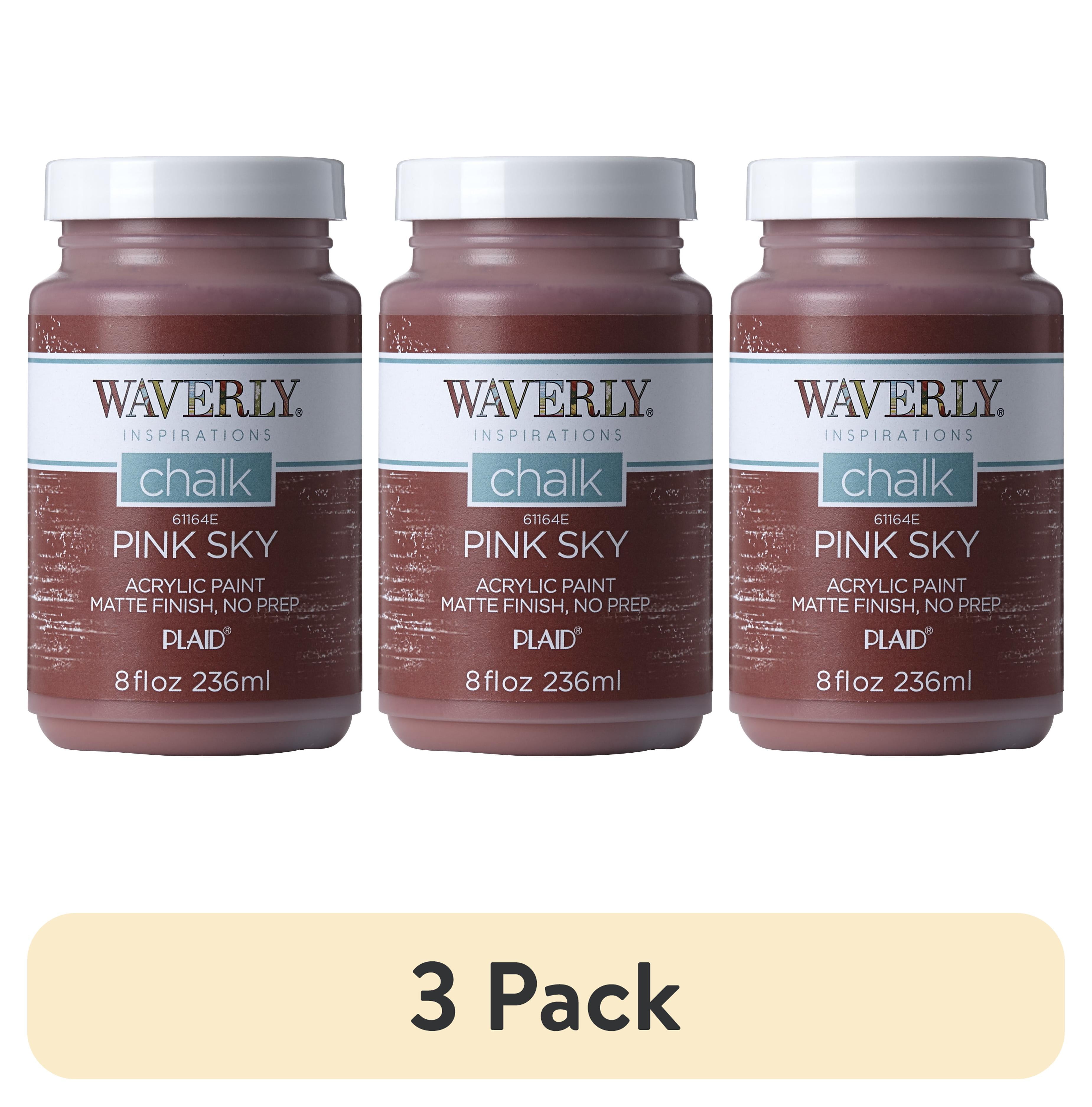 (3 pack) Waverly Inspirations Chalk Paint, Ultra Matte, Pink Sky, 8 fl ...