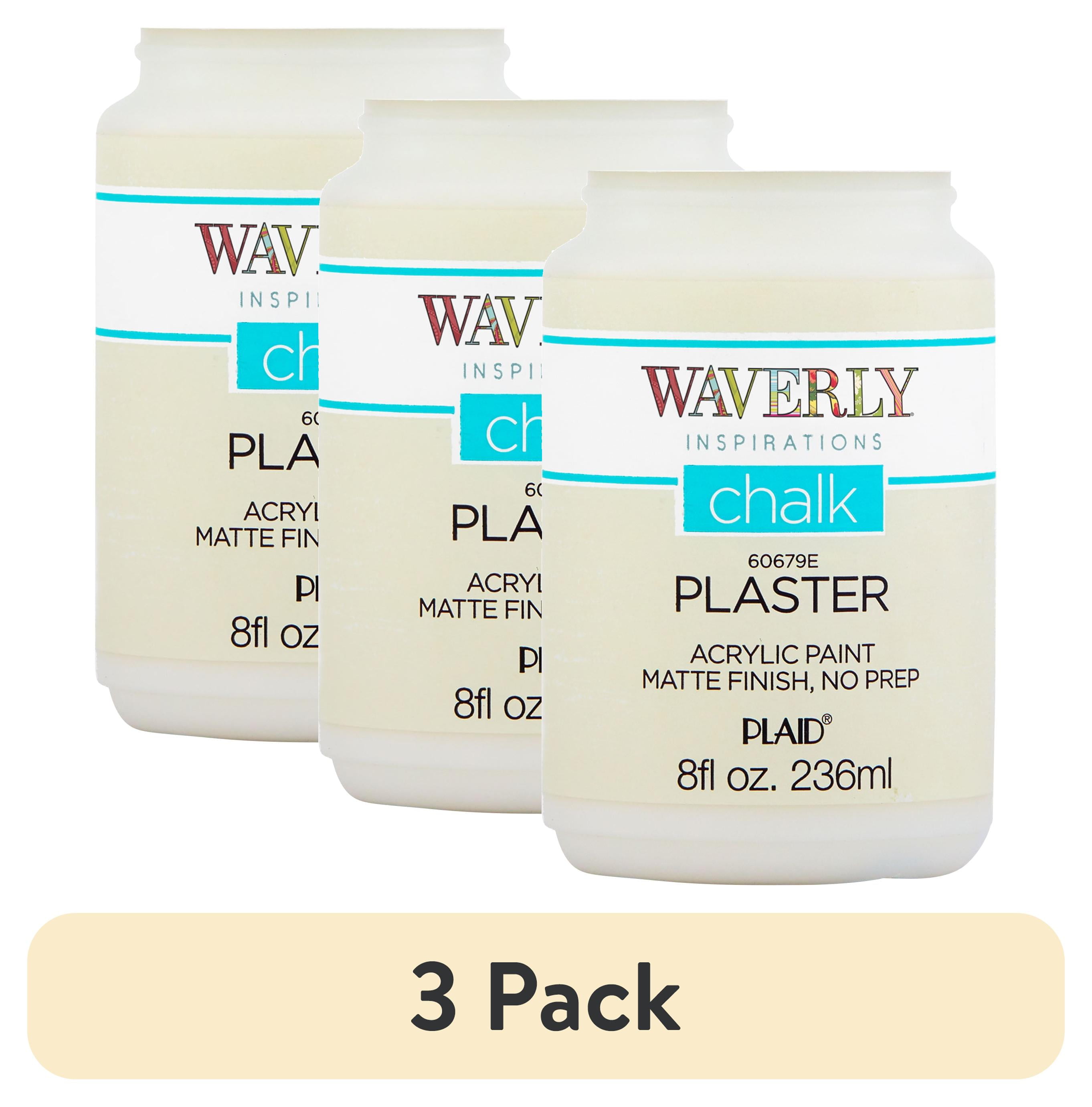 (3 pack) Waverly Inspirations Chalk Paint, Ultra Matte, Plaster, 8 fl ...