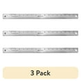 (3 pack) Westcott Standard 18" Stainless Steel Ruler, Non-Slip, Silver ...