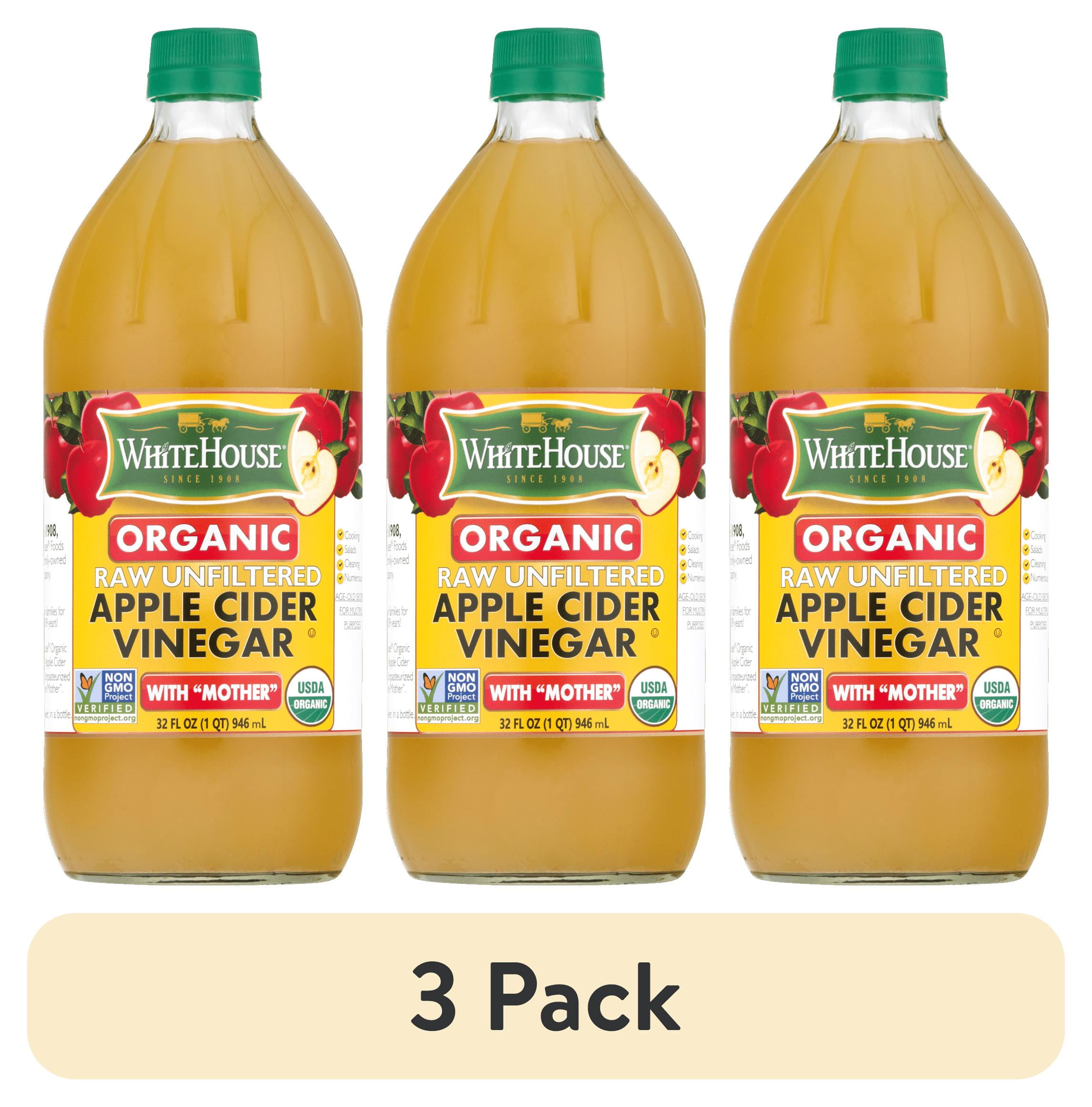 White House Organic Apple Cider Vinegar, Raw & Unfiltered, 32 Fl Oz ...