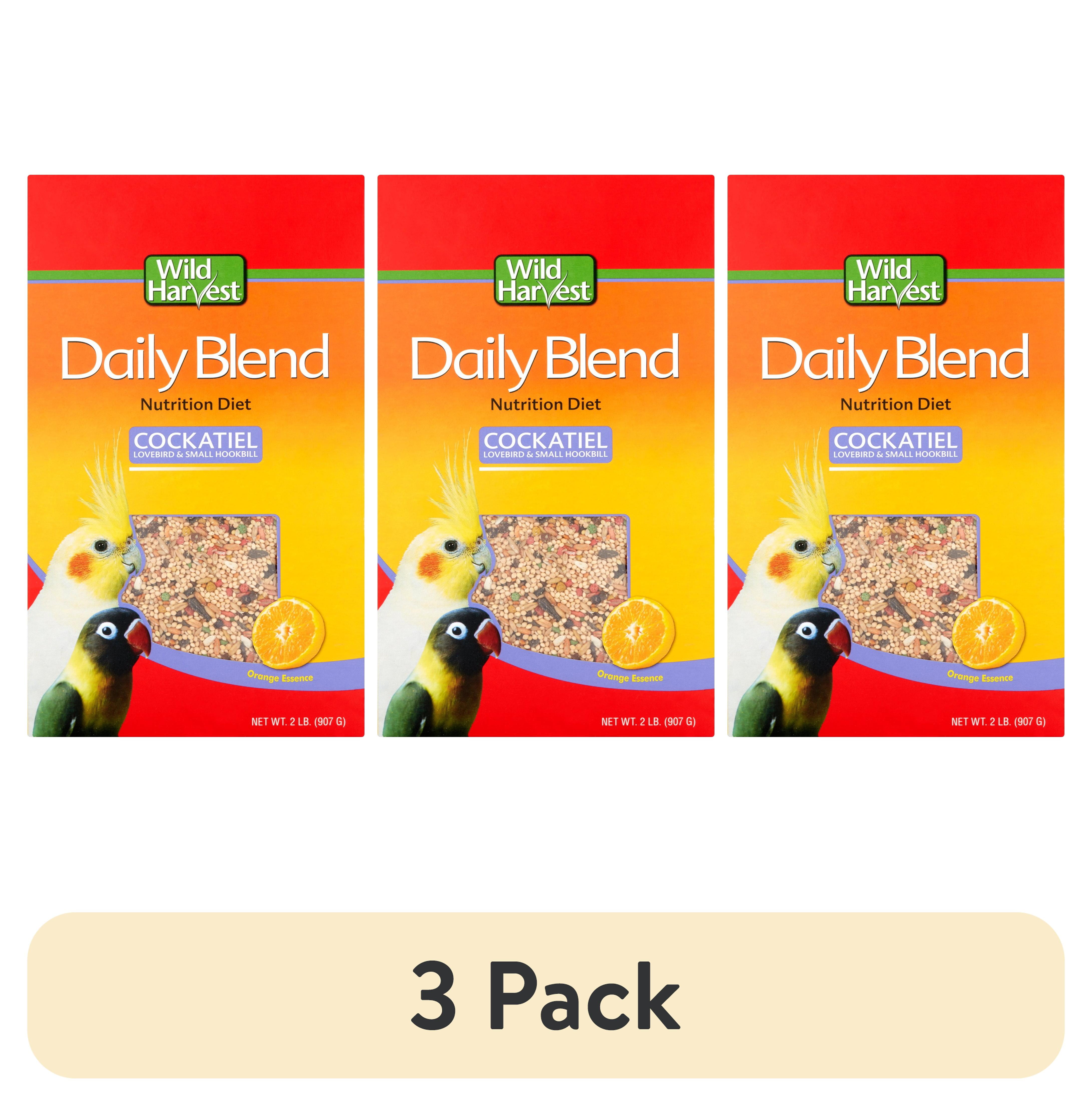 (3 pack) Wild Harvest Daily Blend for Cockatiels, Hookbills and ...
