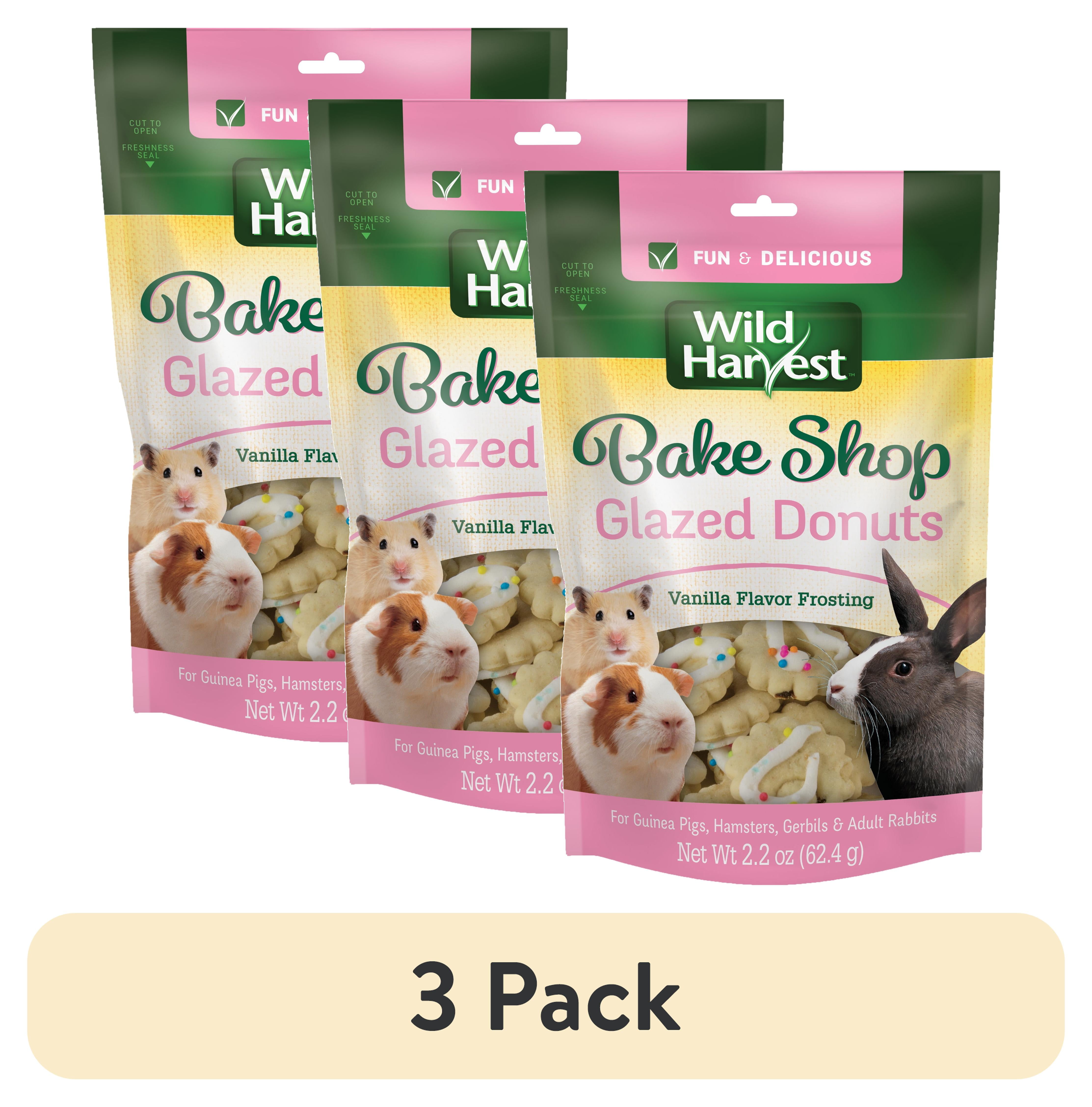 (3 pack) Wild Harvest Glazed Donut Treats for Small Animals, 2.2 oz ...