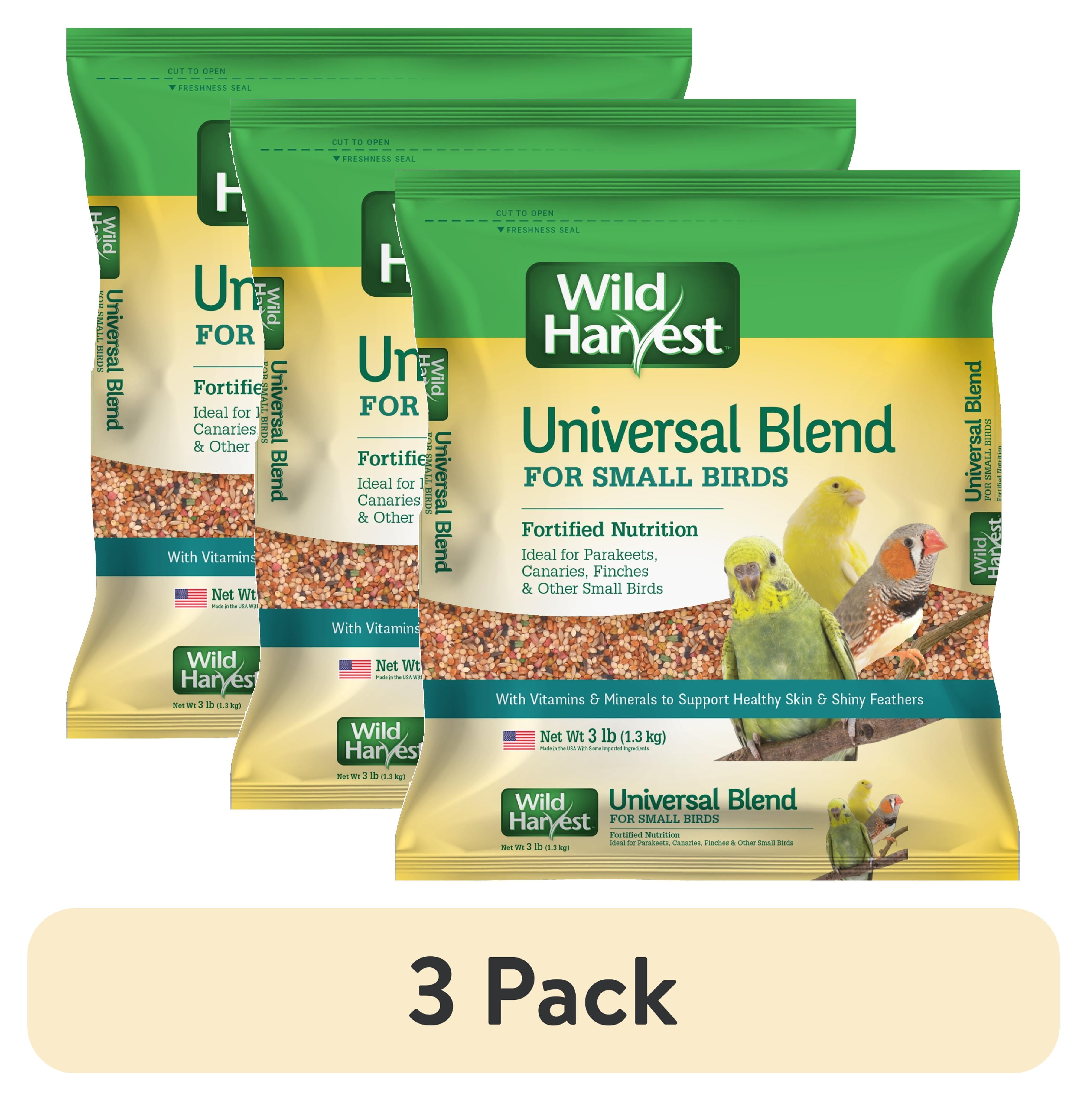 (3 pack) Wild Harvest Universal Blend Premium Small Birds Seed, 3 lbs ...