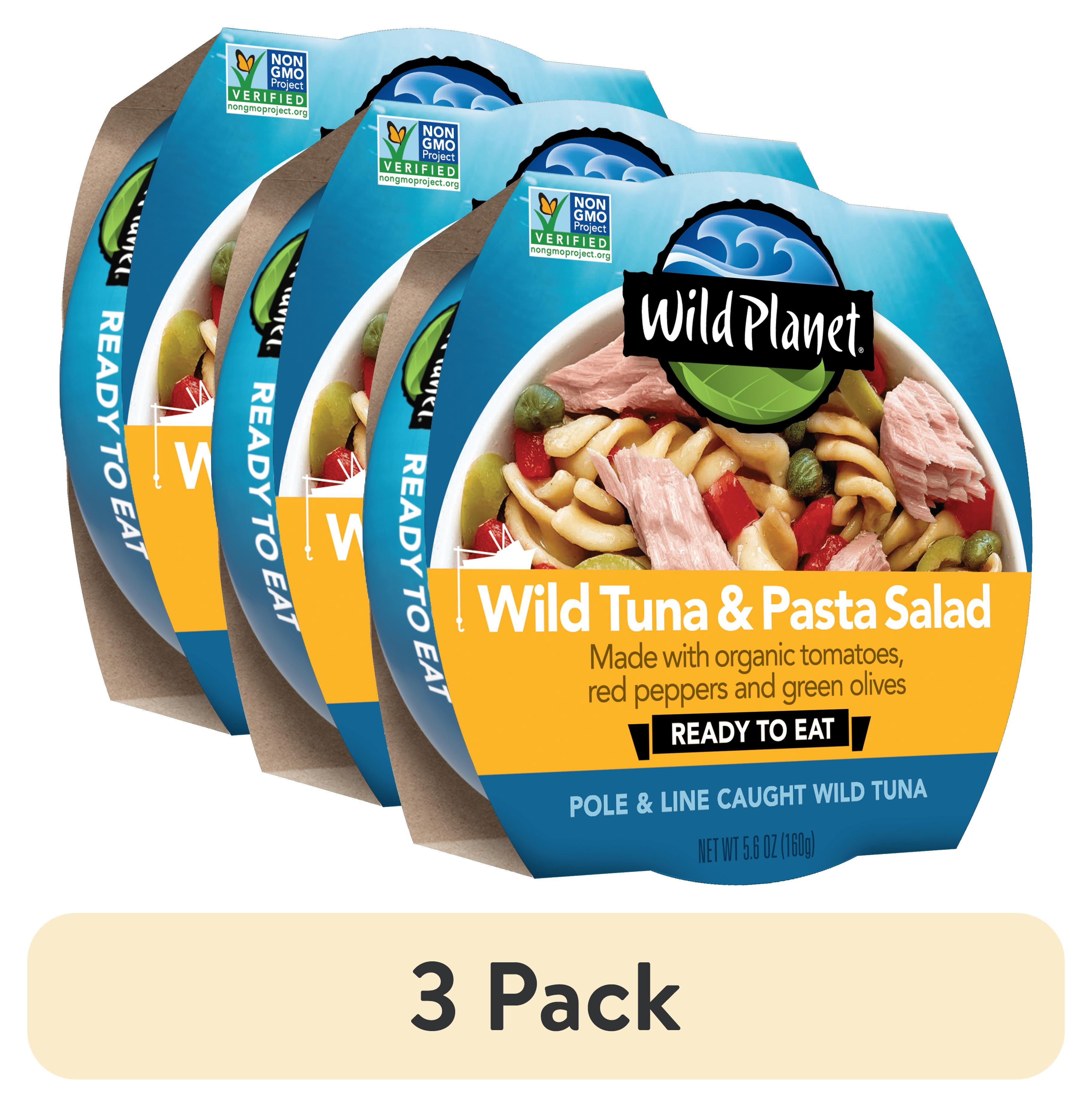 (3 pack) Wild Planet Tuna Pasta Salad with Veggies, Ready to Eat, 5.6 ...
