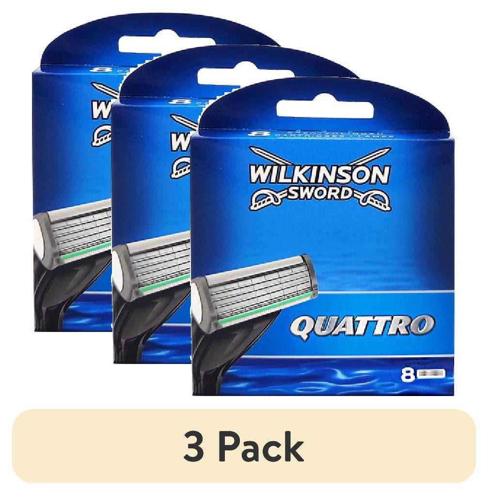 (3 pack) Wilkinson by Schick Quattro Refill Blade Cartridges, 8 count ...