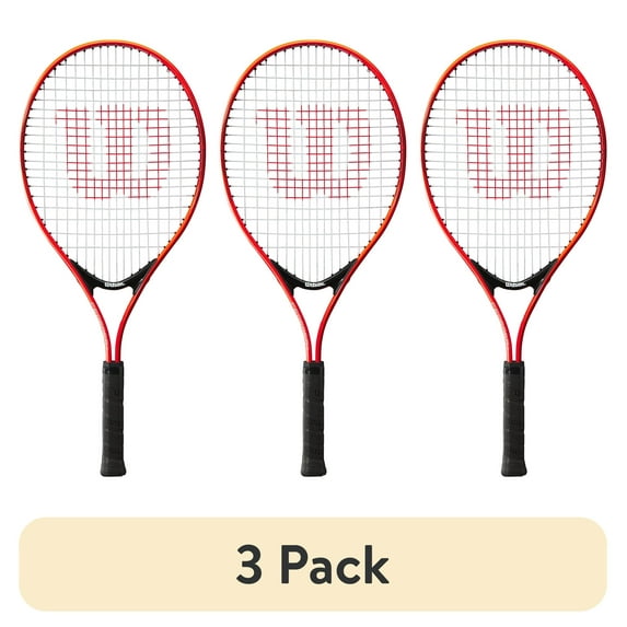 Wilson Federer 25 Inch Junior Tennis Racket 3 Pack Ages 9-10 Durable ...
