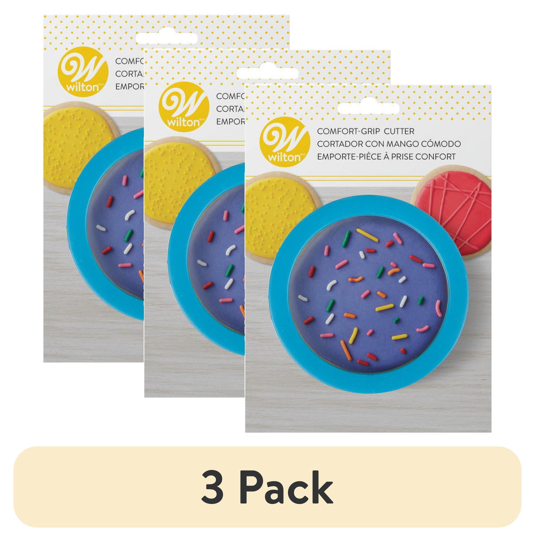 (3 pack) Wilton Comfort Grip Round Cookie Cutter - Walmart.com