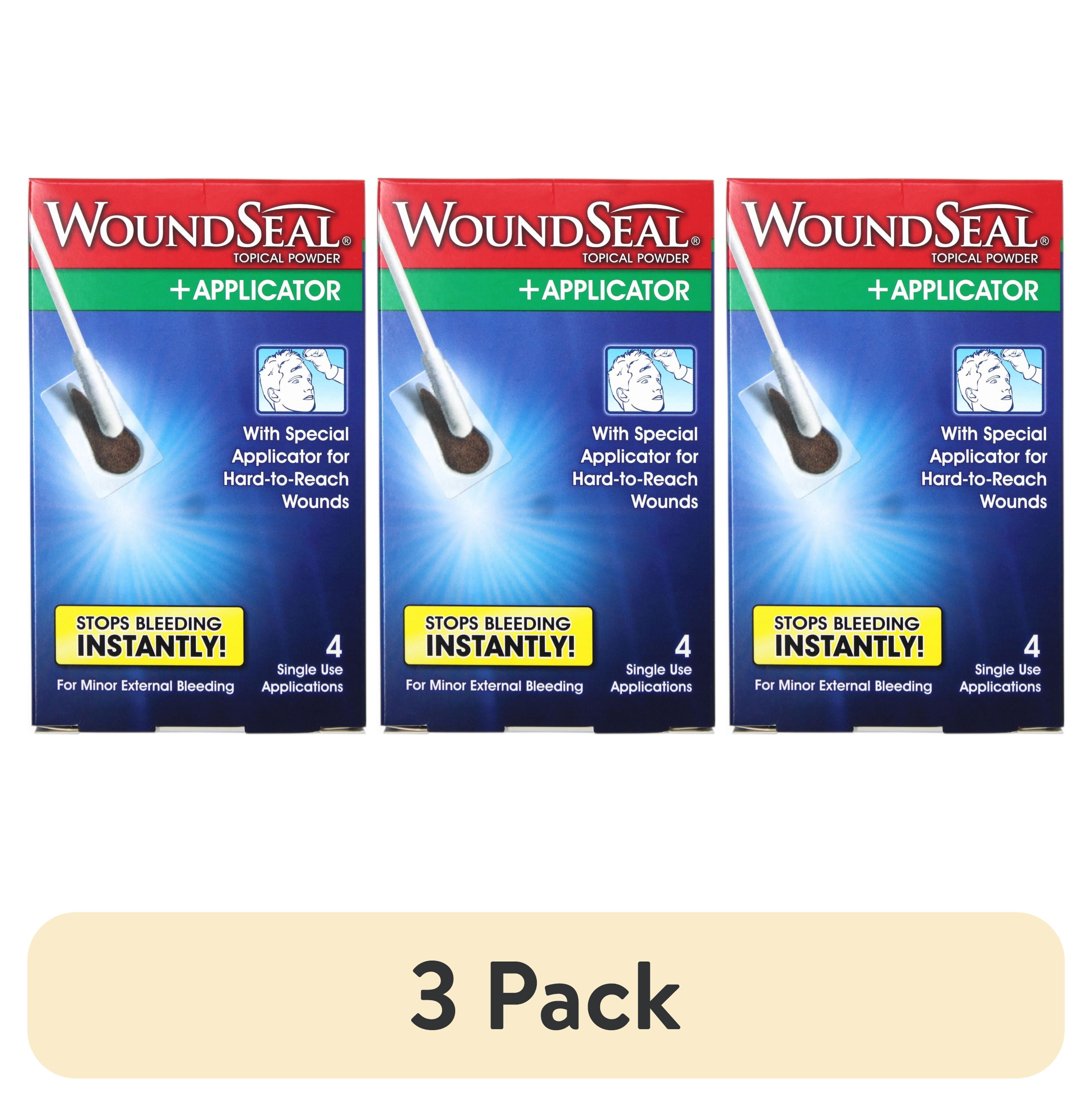 (3 pack) WoundSeal Topical Powder + Applicator for Minor External ...